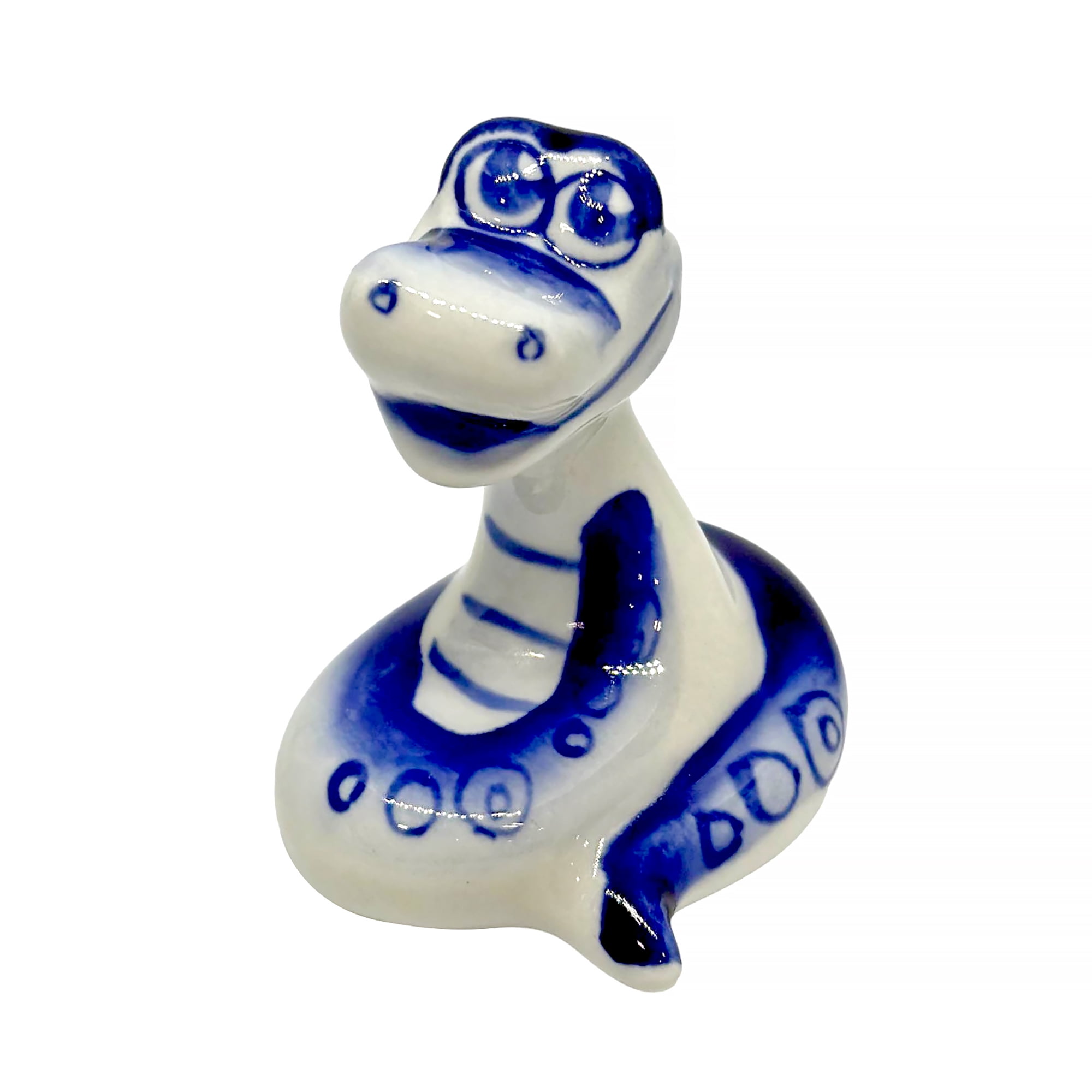 STPgoods Serpentia Snake Handmade Porcelain Figurine 2.2" Symbol of ...