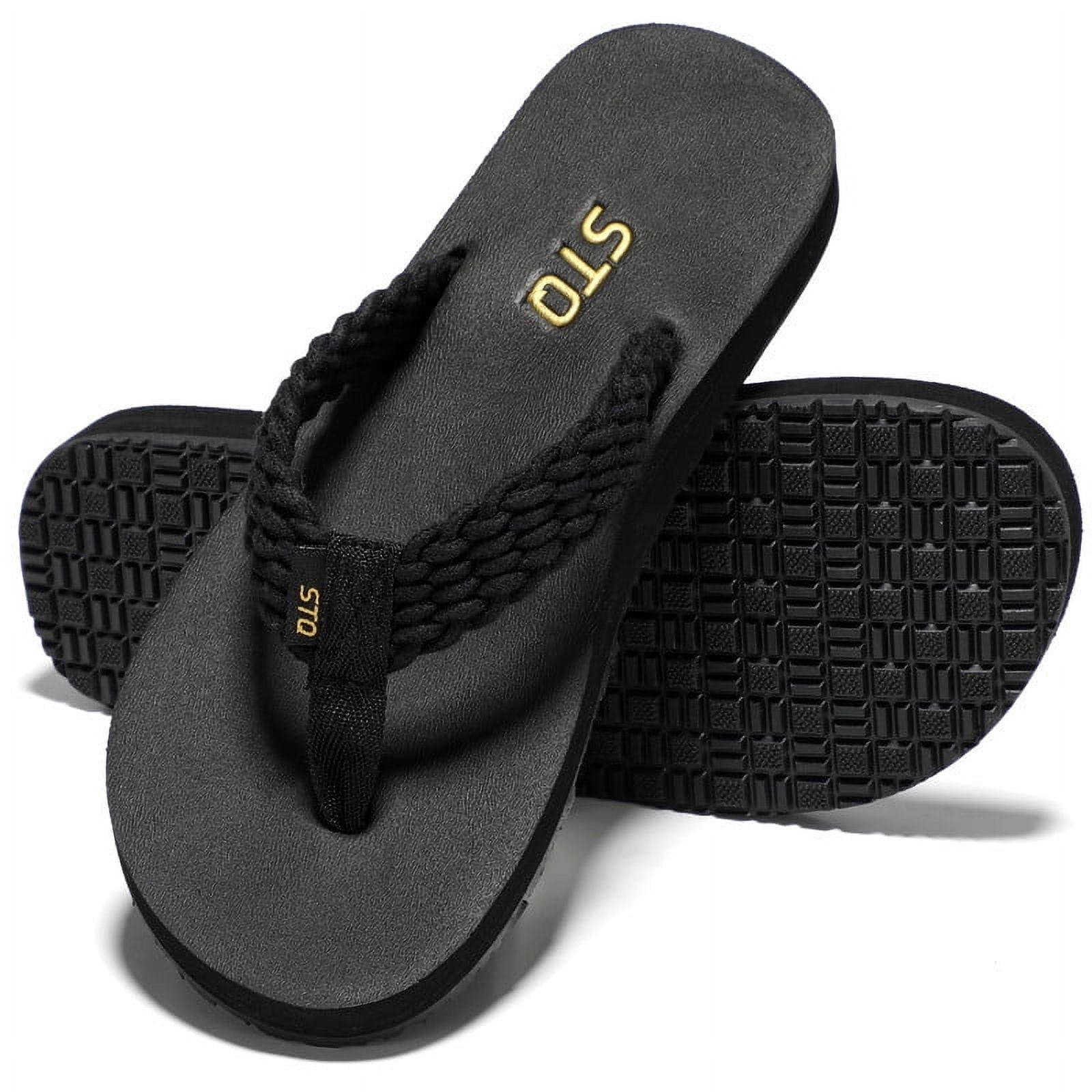 STQ Women's Flip Flops, Quick Dry Yoga Mat Sandals for Water and ...