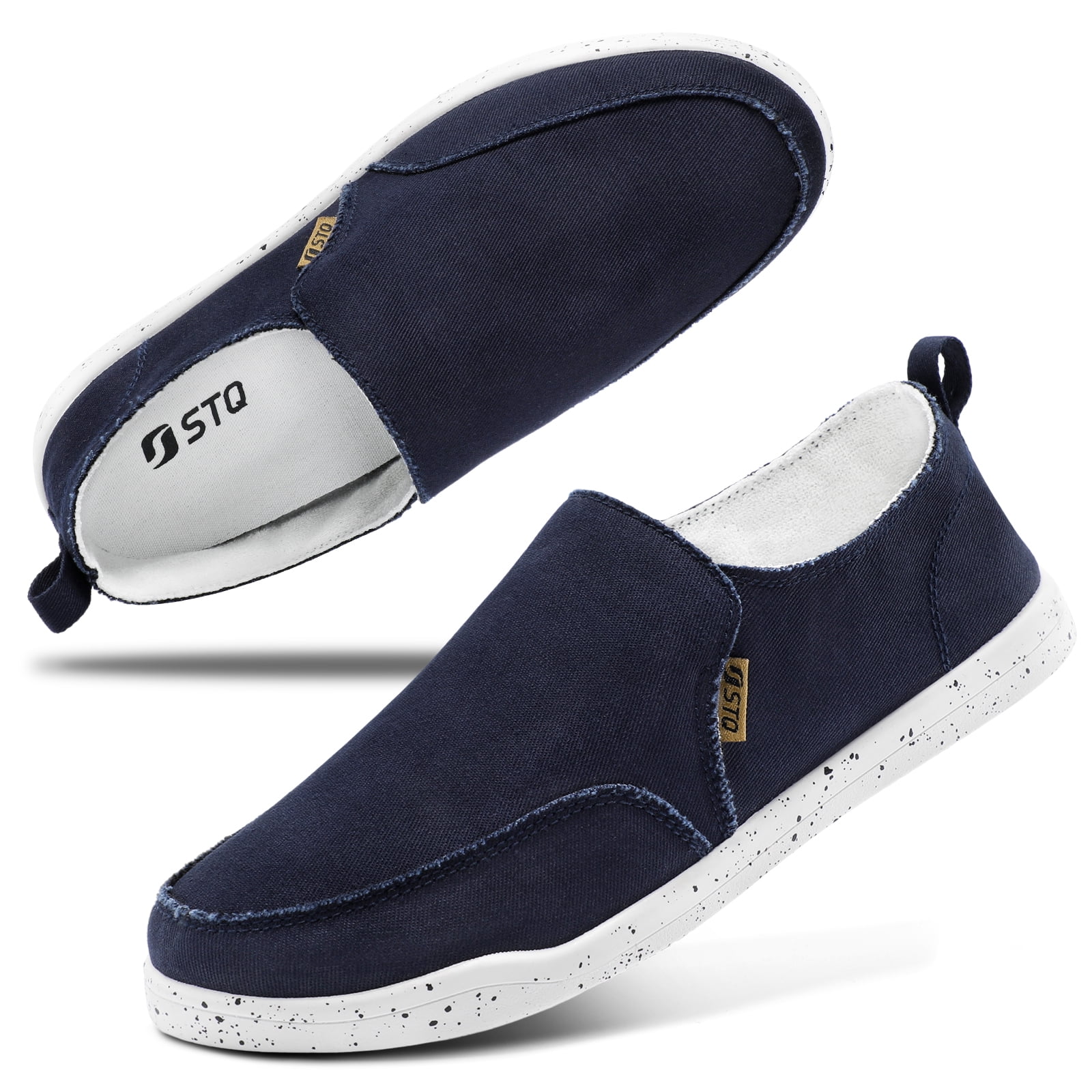 STQ Womens Slip on Walking Shoes Casual Fashion with Arch Support Low ...