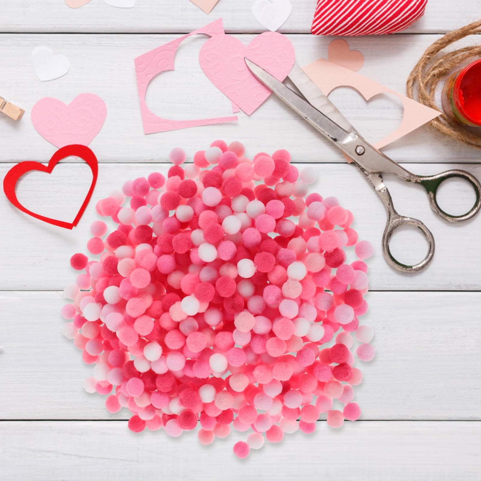 STRANDCHIC High Elasticity Pom Poms Assorted Colors for Crafts, Sewing ...