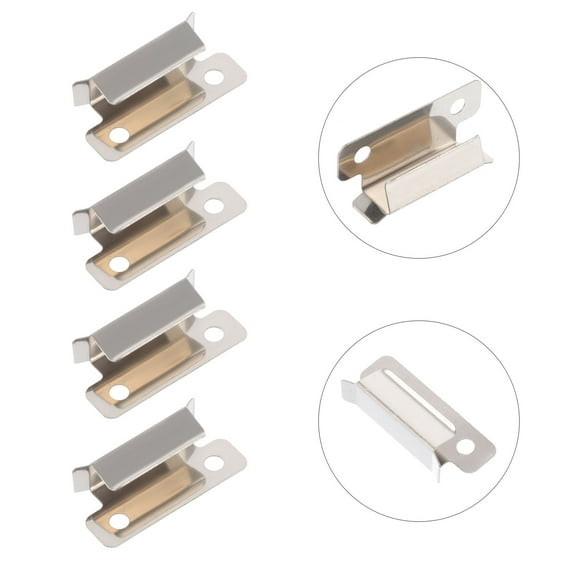 STRANDCHIC 10 Pcs Glass Bed Stable Clips Stainless Steel Fixing ...