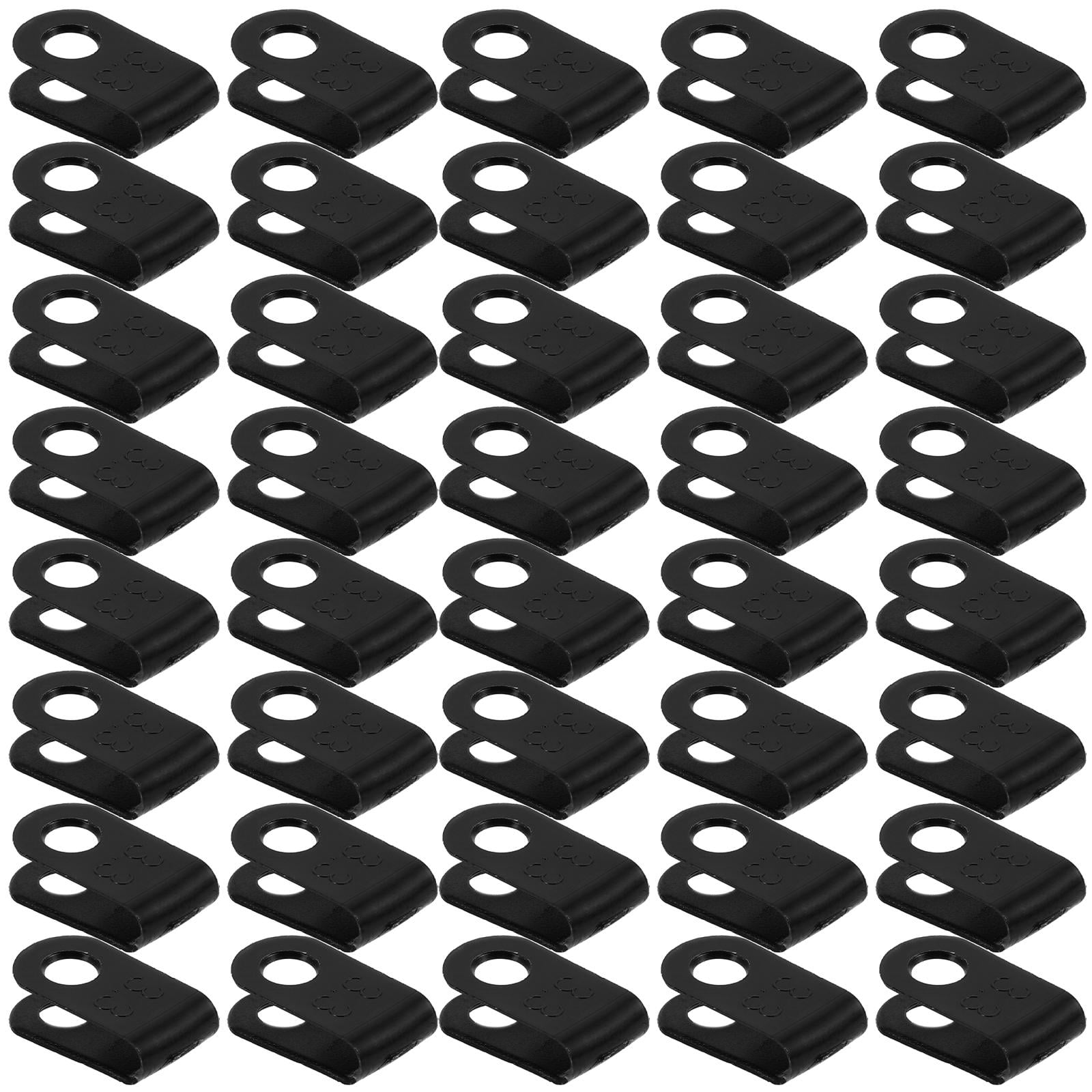STRANDCHIC 1000Pcs Cable Clamps Fasteners Plastic Wire Holding Clips ...