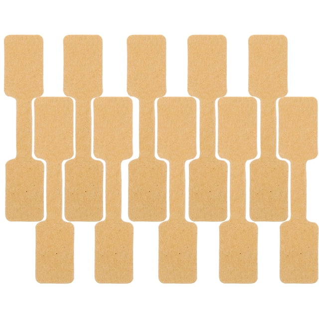 STRANDCHIC 100Pcs Writable Price Tags Brown Kraft Paper Jewelry Price ...