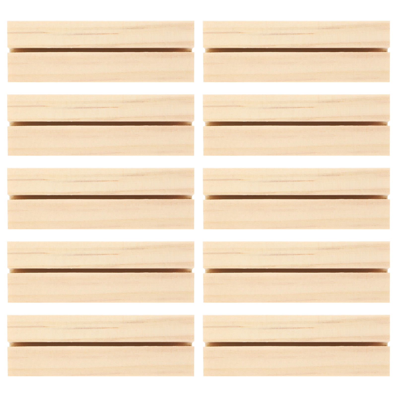 STRANDCHIC 10Pack Wood Table Sign Holders Rectangular for Home Use ...
