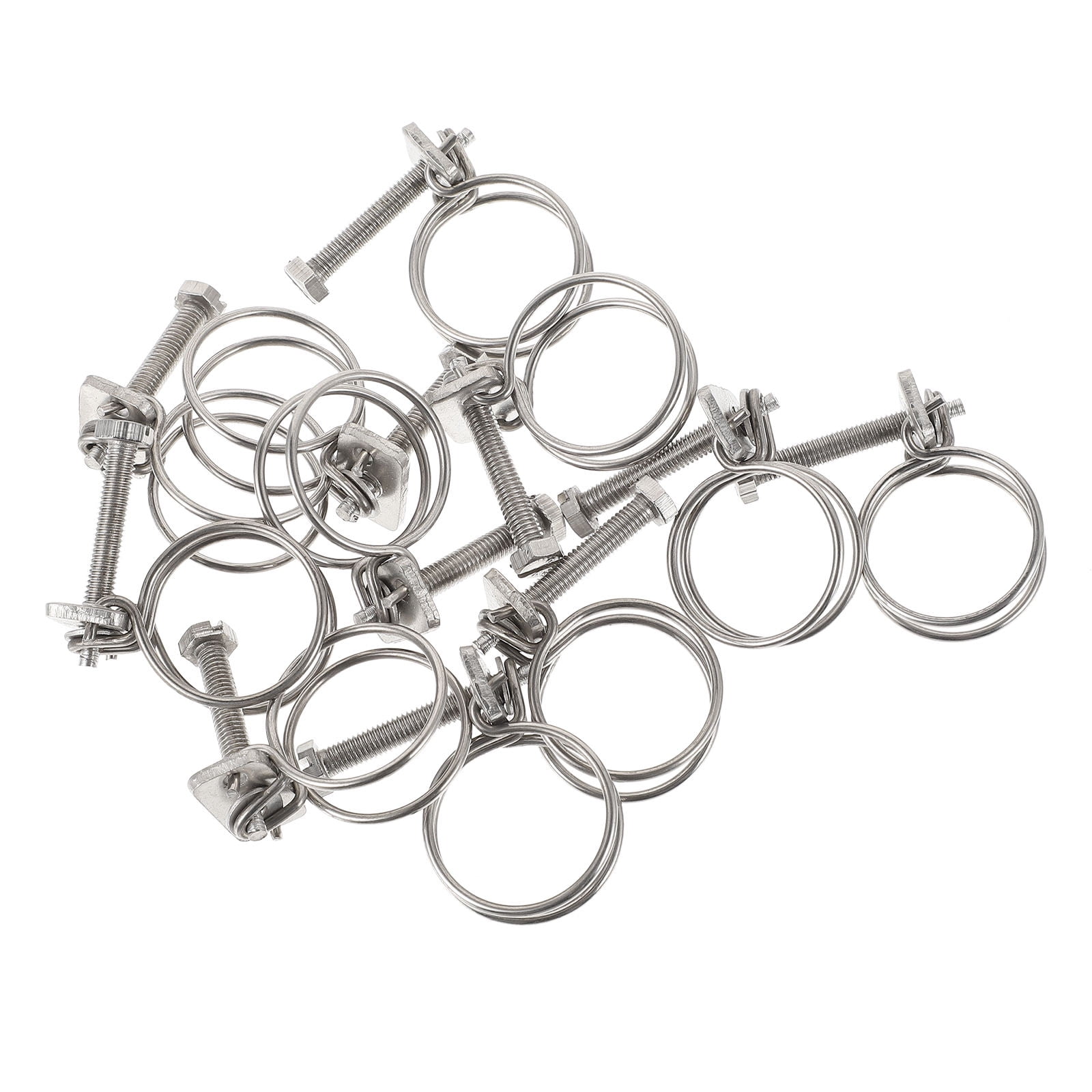 STRANDCHIC 10-Pack Heavy Duty Double Wire Hose Clamps for General Use ...