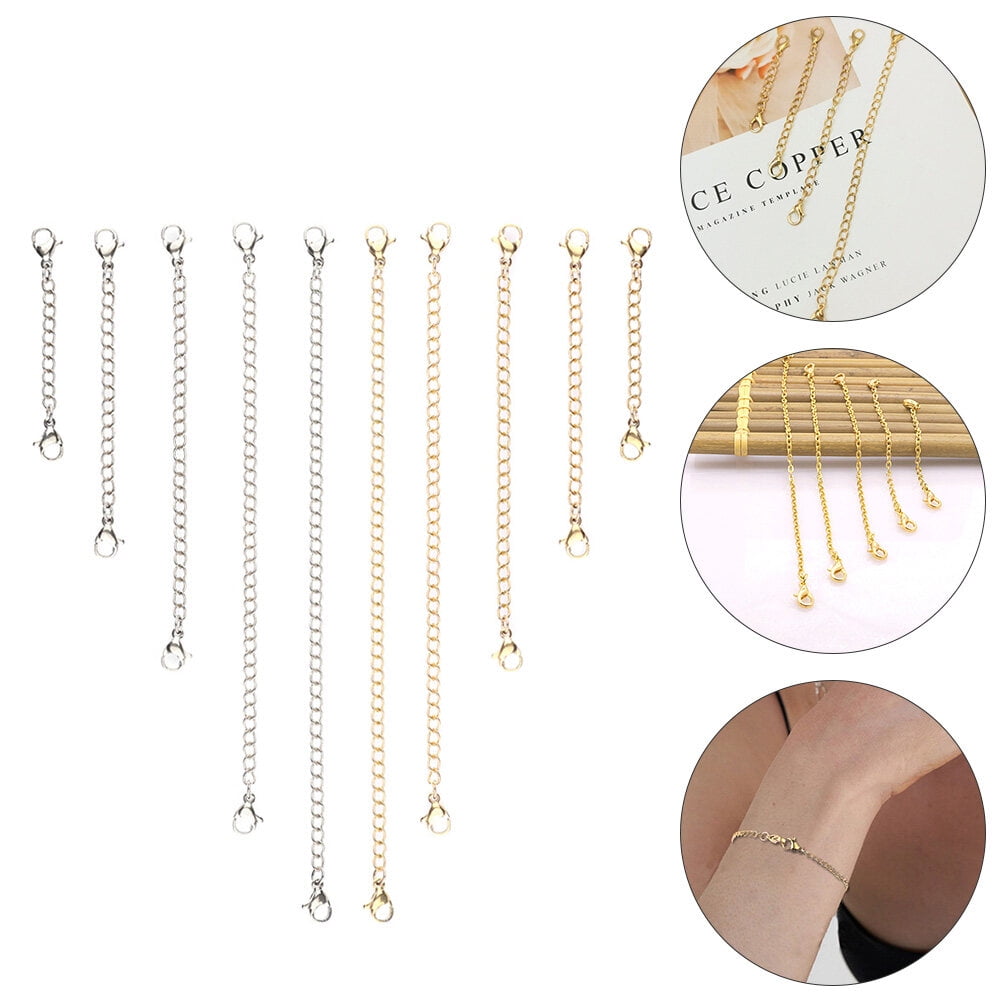 STRANDCHIC Assorted Color Necklace Extension Chains, Easy Length ...