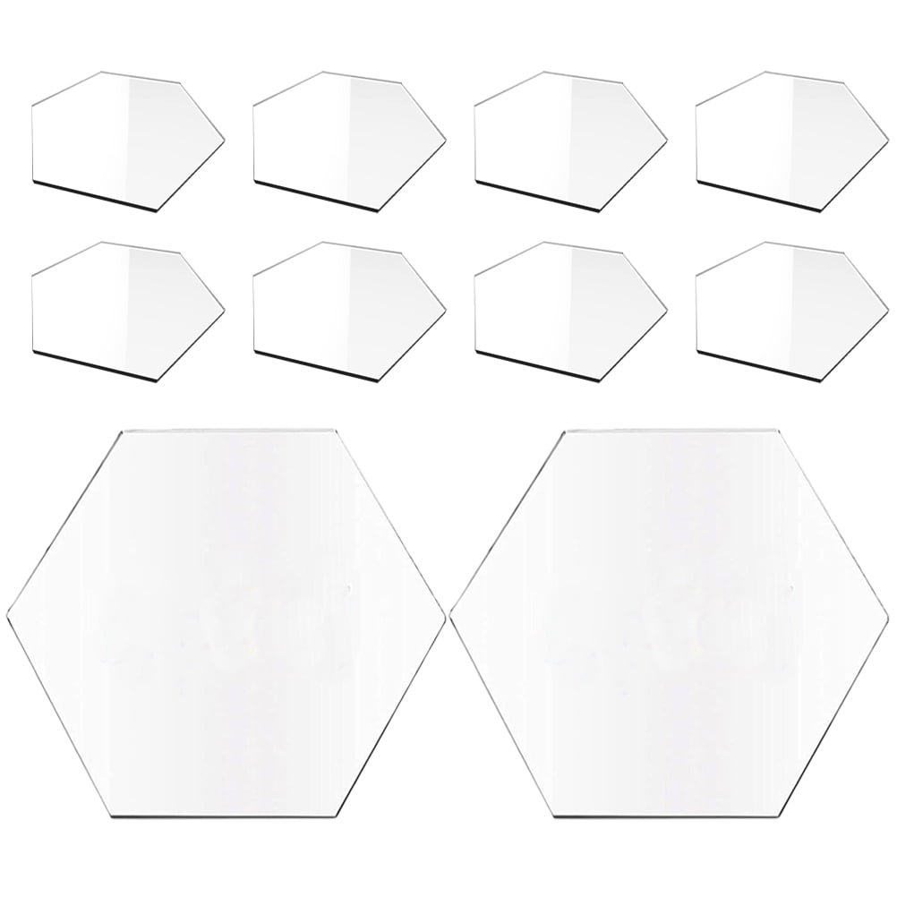 STRANDCHIC 10pcs Clear Hexagon Tabletop Message Display Signs for ...