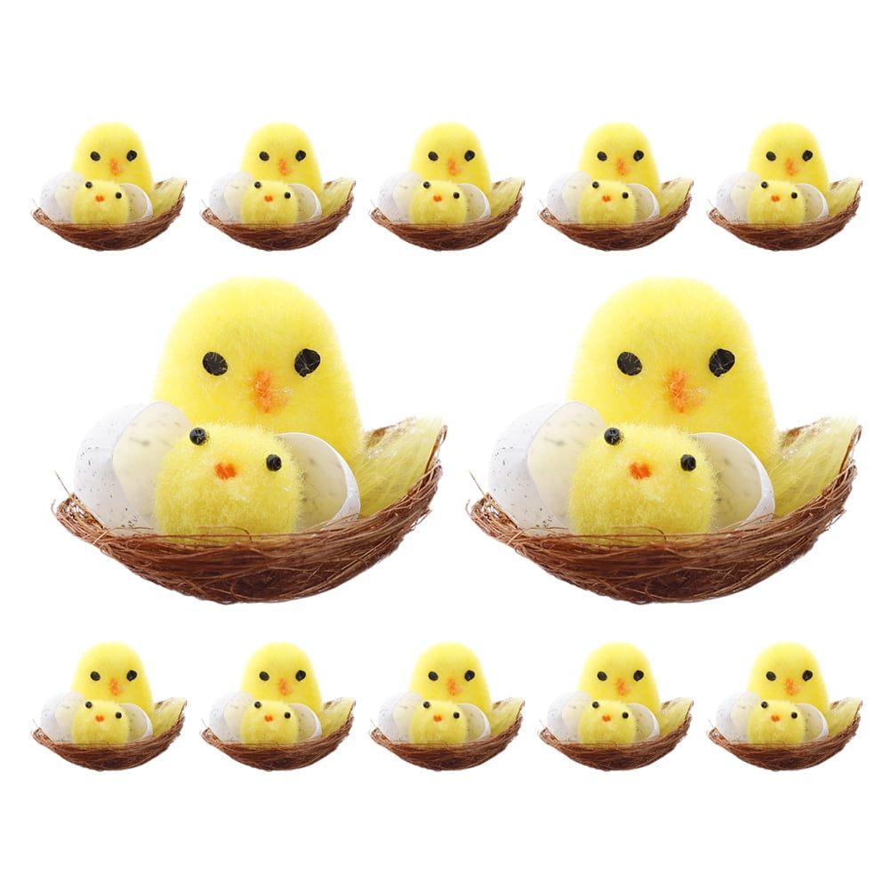 STRANDCHIC 19Pcs Little Fluffy Chicks for Easter and Living Room ...