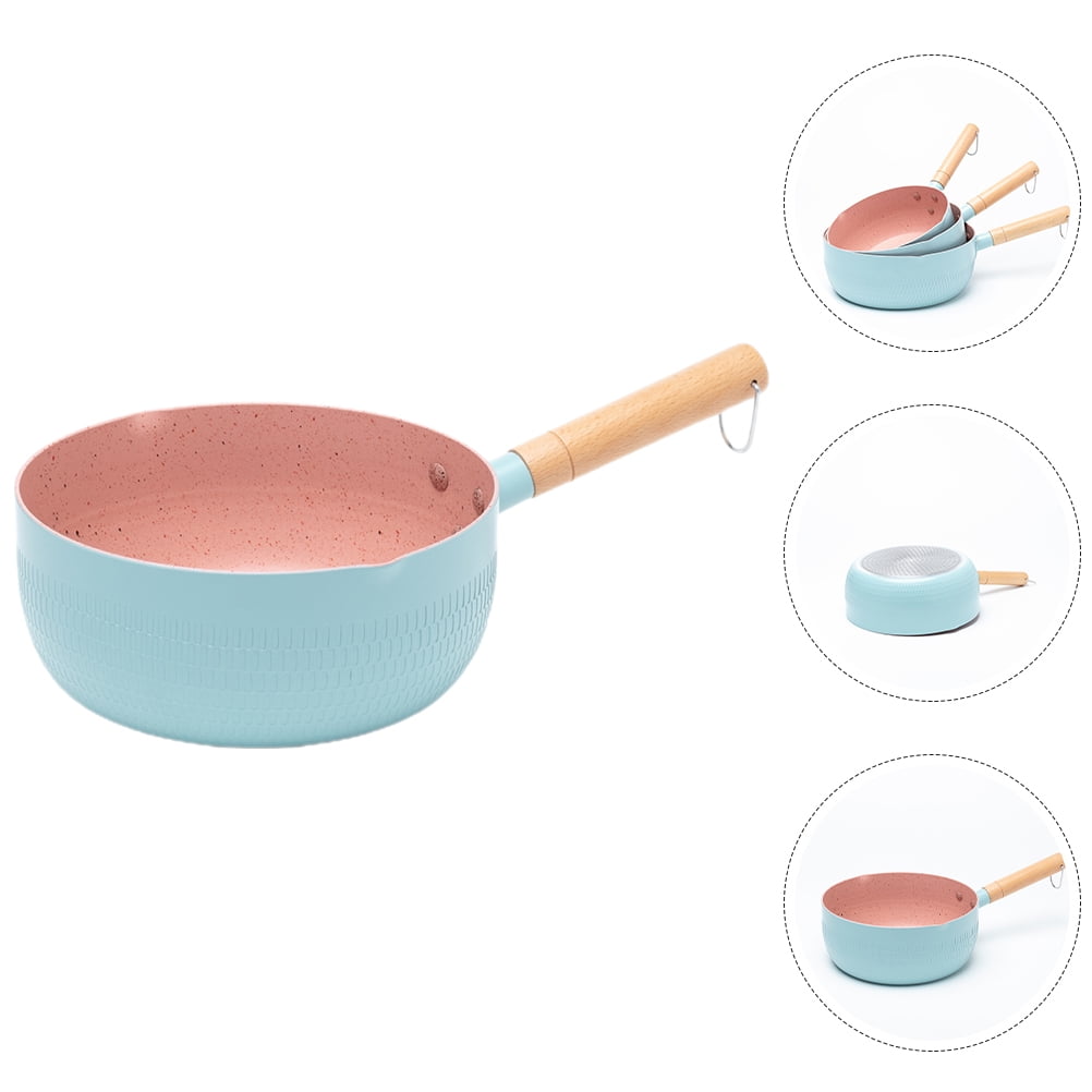 STRANDCHIC 1Pack Nonstick Coating Milk Pot Blue for Household Users ...