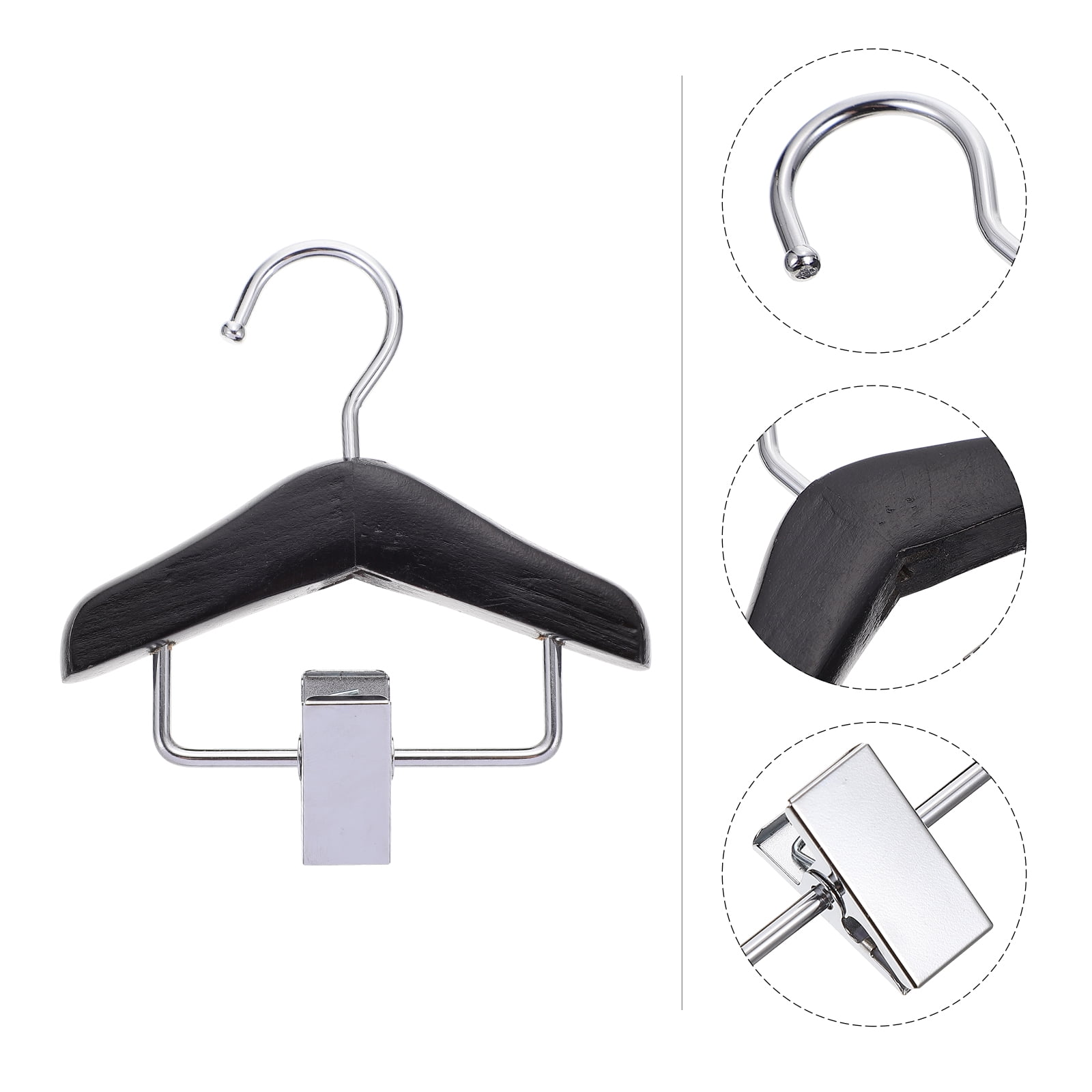 STRANDCHIC 1Pc Pet Clothes Rack Black Metal Clamp Durable Storage for ...