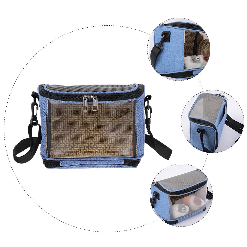 STRANDCHIC 1Pc Sky Blue Pet Outdoor Case Durable Hamster Travel Cage ...