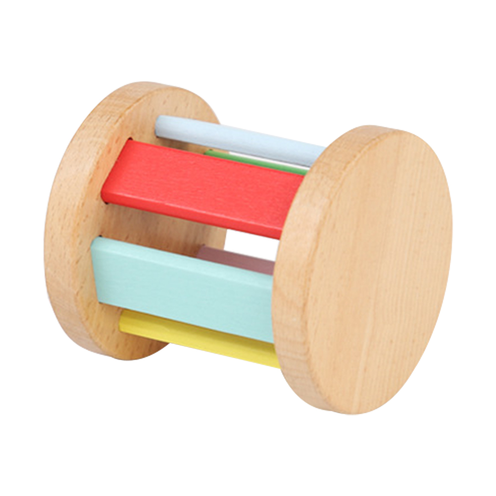 STRANDCHIC 1Pcs Baby Sensory Toy Wooden Roller Rattle for Kids ...