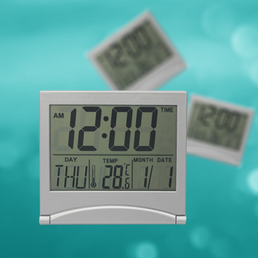 STRANDCHIC 1Pcs Digital Clock Only Silver ABS For Indoor Use With Large ...