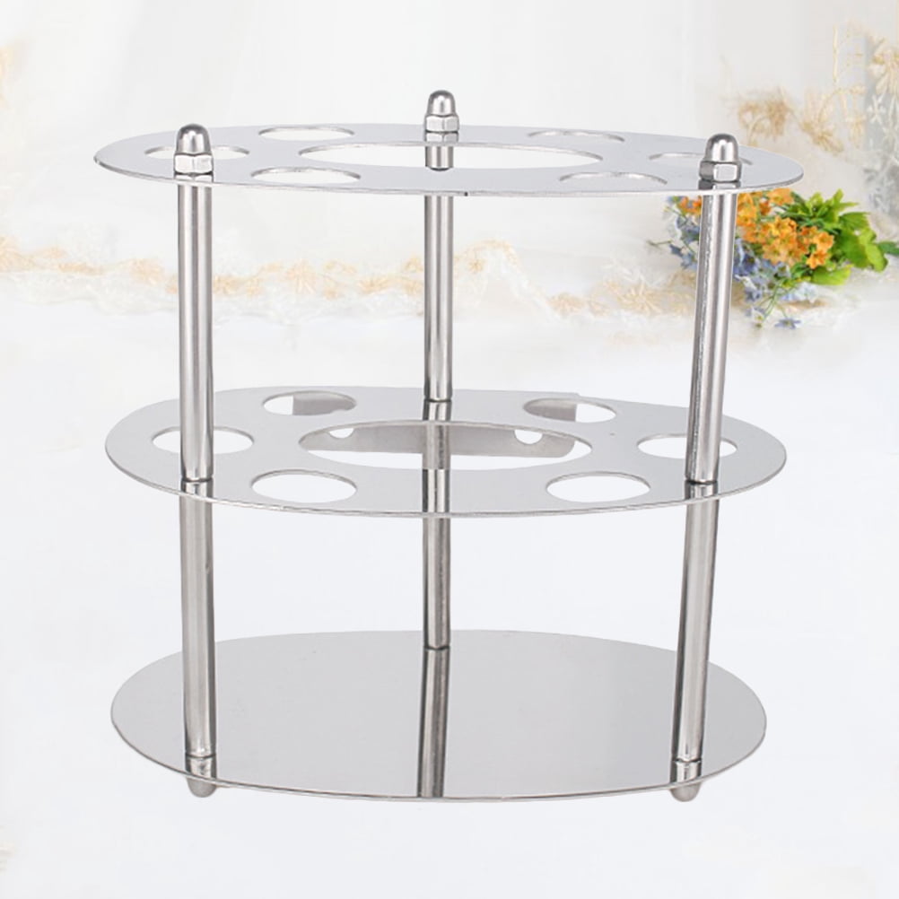 STRANDCHIC 1Pcs Silver Round Stainless Steel Toothbrush Shelf for ...