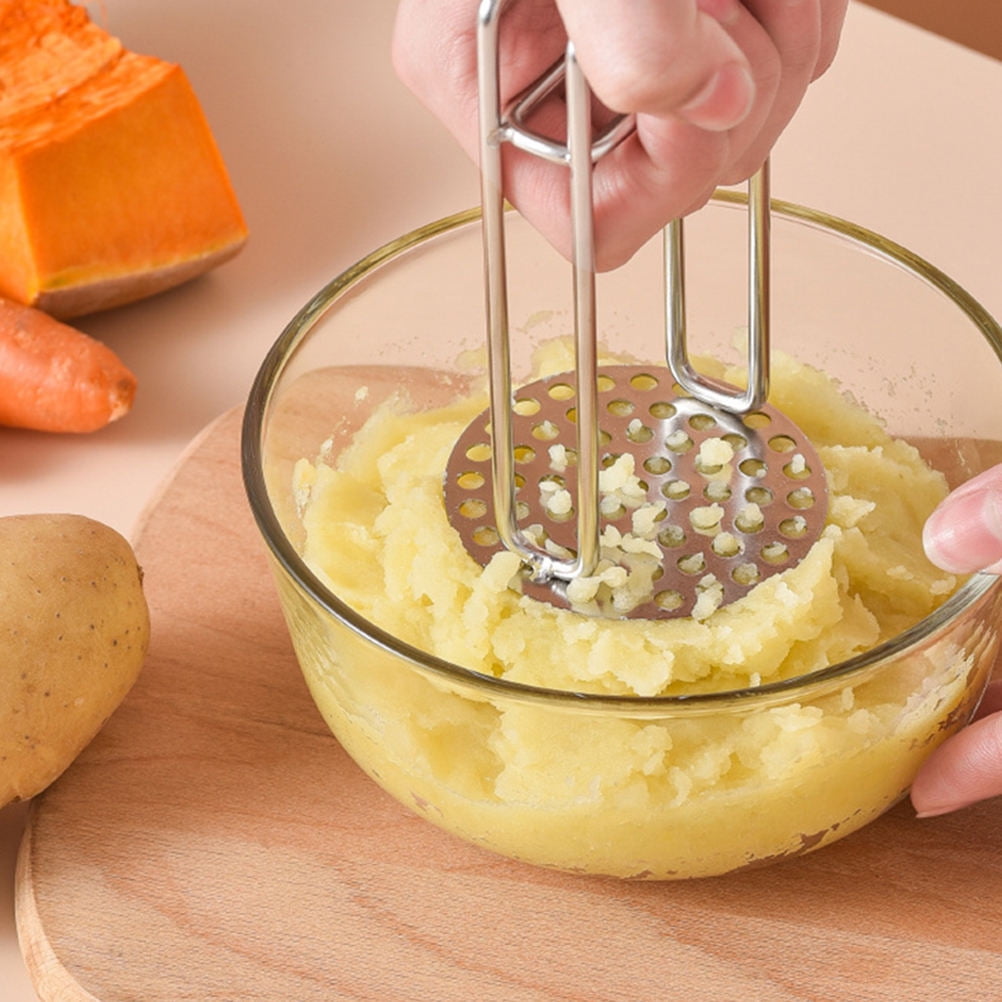 STRANDCHIC 1Pc Stainless Steel Potato Masher Handheld Food Pressing ...