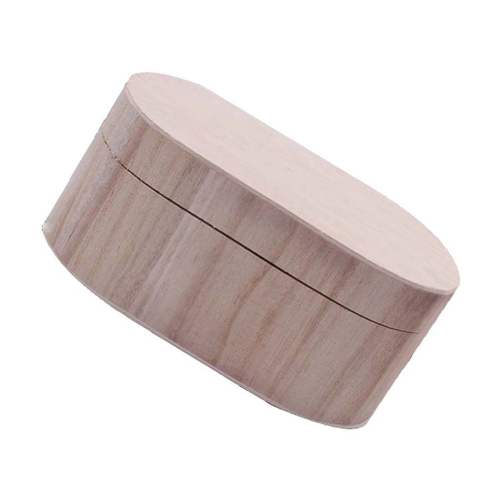 STRANDCHIC 1Pcs Wood Unfinished Storage Box For Craft Projects And Diy ...