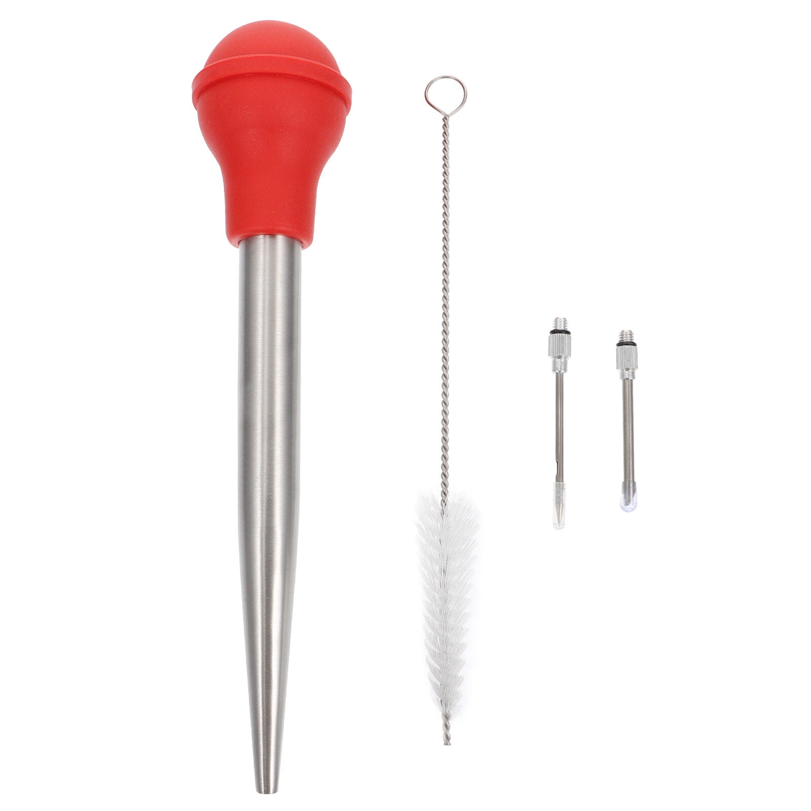 STRANDCHIC 1Set Barbecue Sauce Injector Red Silicone Pump Kitchen Meat ...