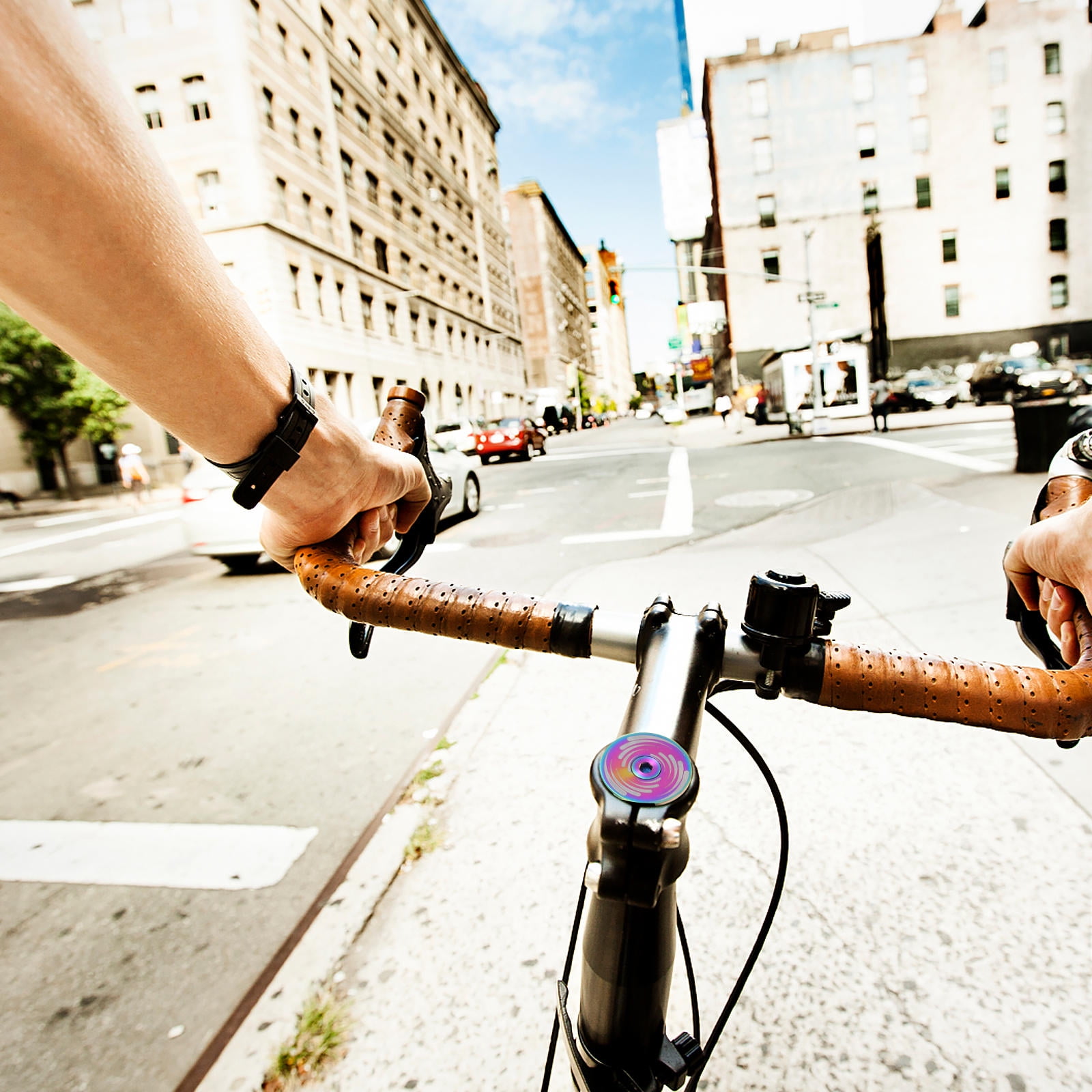 STRANDCHIC Bike Screw Cap Set Titanium Alloy Smooth Finish Mountain ...