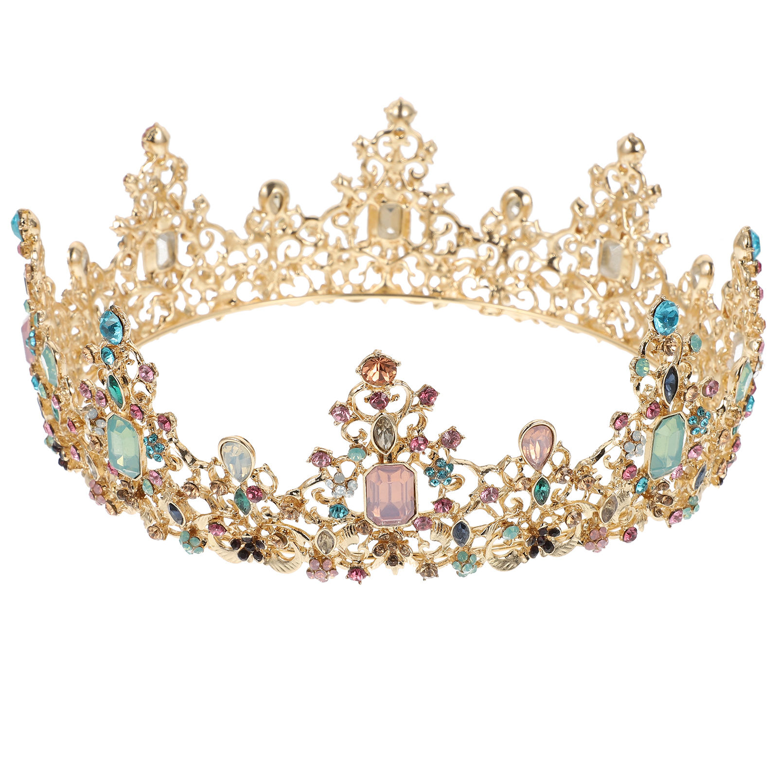 STRANDCHIC 1Set Bride Hair Crown Baroque Crowns for Women Alloy with ...