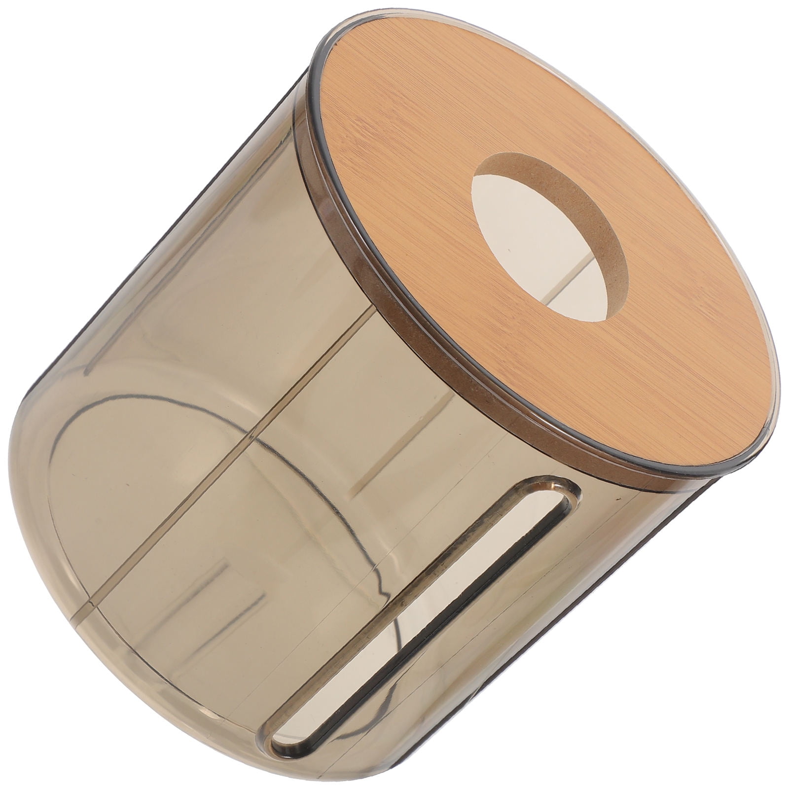 STRANDCHIC 1Set Facial Tissue Dispenser Coffee Color Round Tissue Box ...