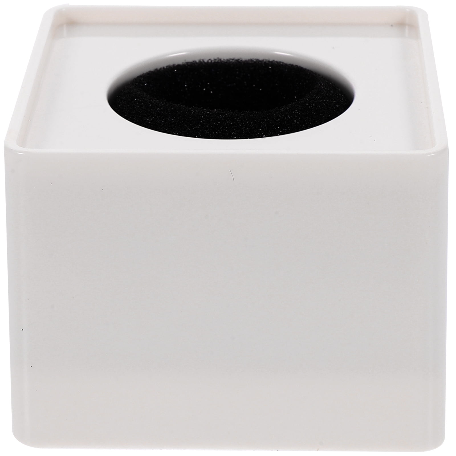 STRANDCHIC 1Set Microphone Box Cube Interview White ABS Plastic Square ...