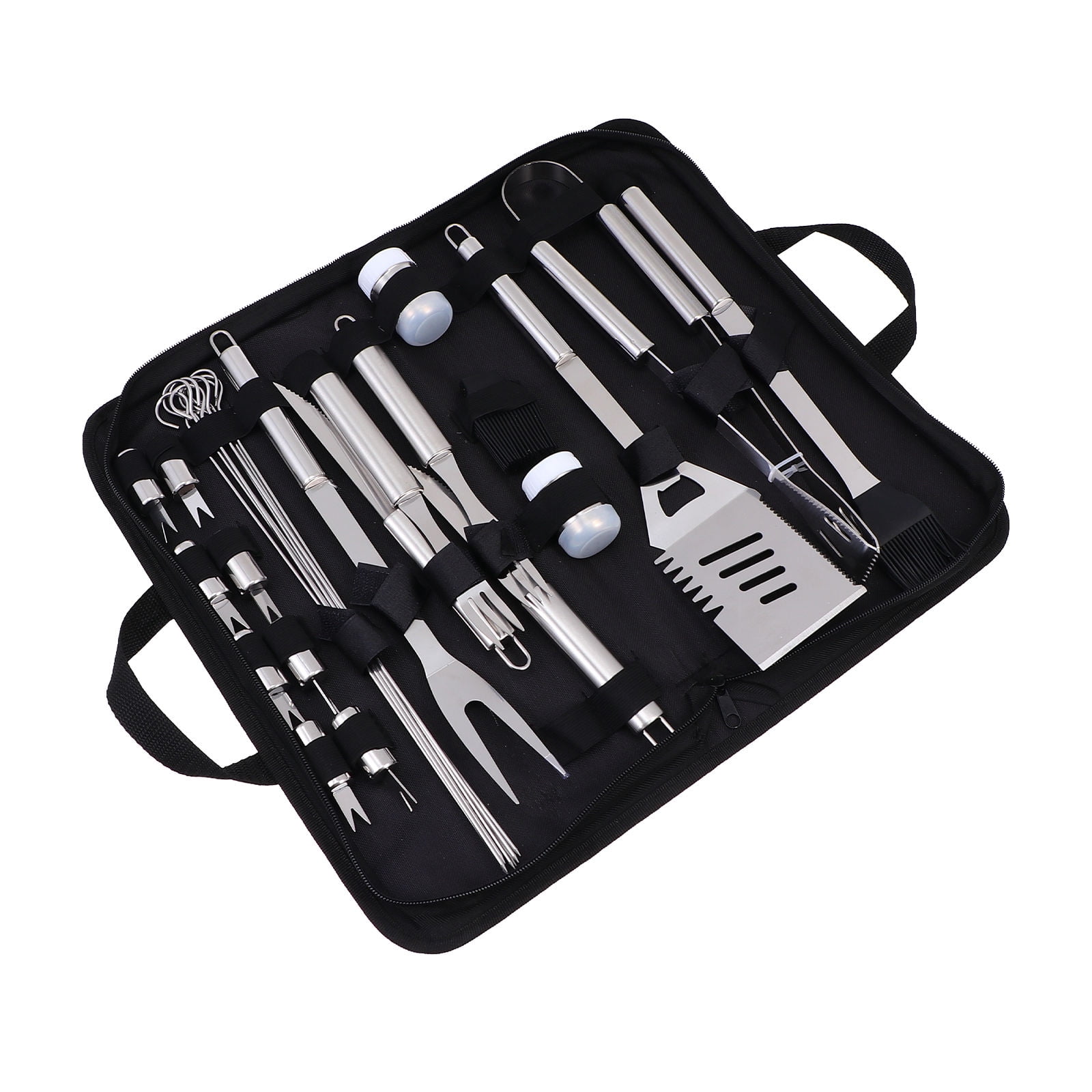 STRANDCHIC Stainless Steel BBQ Tools Set, Black Grill Utensils Kit for ...