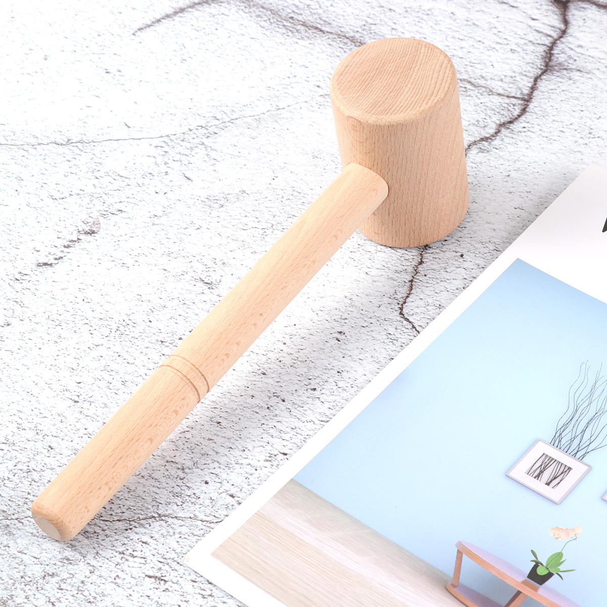 STRANDCHIC 1Set Wood Mallet for Crab and Lobster Opening Compact ...