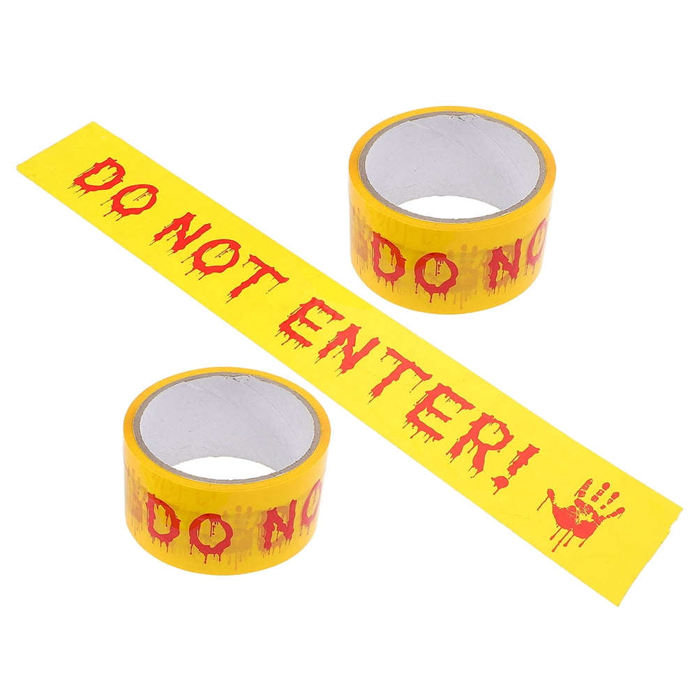 STRANDCHIC Durable Yellow PVC Safety Warning Tape for Spooky Events and ...