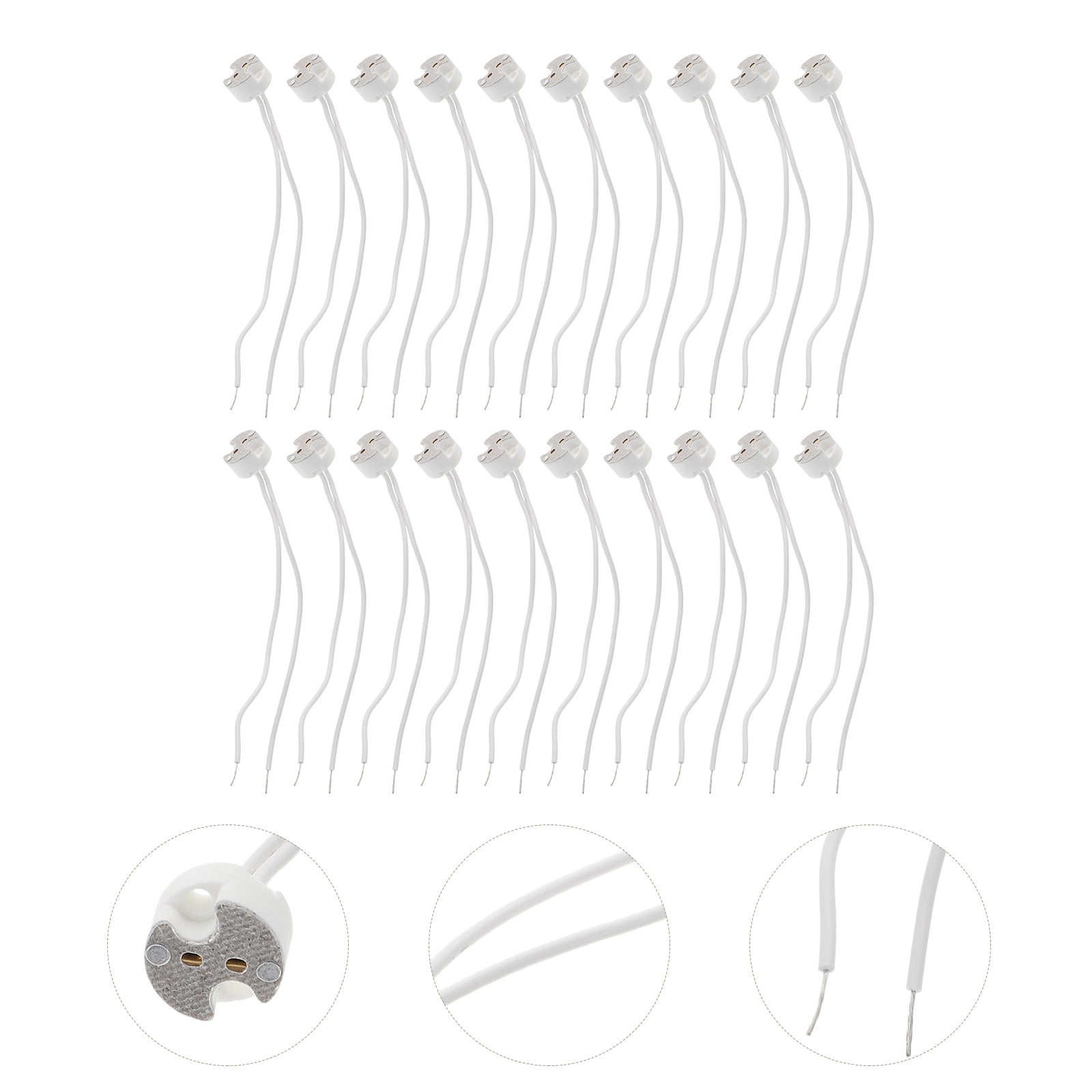 STRANDCHIC Ceramic Bulb Sockets Adapter for LED and Halogen Easy ...