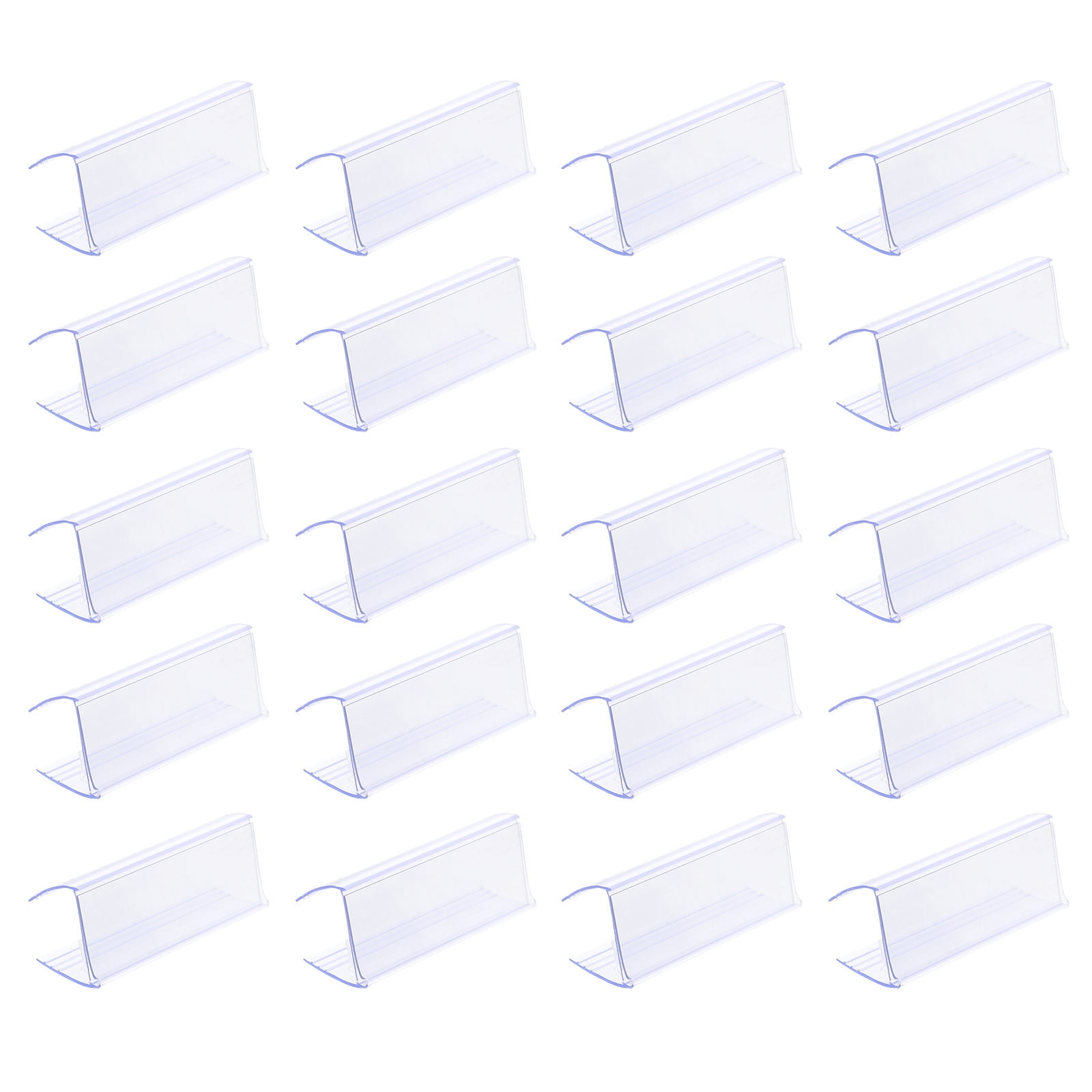 STRANDCHIC 20Pcs Clear Retail Price Tag Holder Plastic Sign Display ...