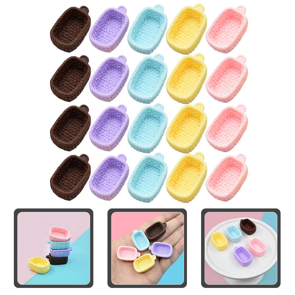 STRANDCHIC 20Pcs Mini Woven Baskets for Children's Playtime Decorative ...