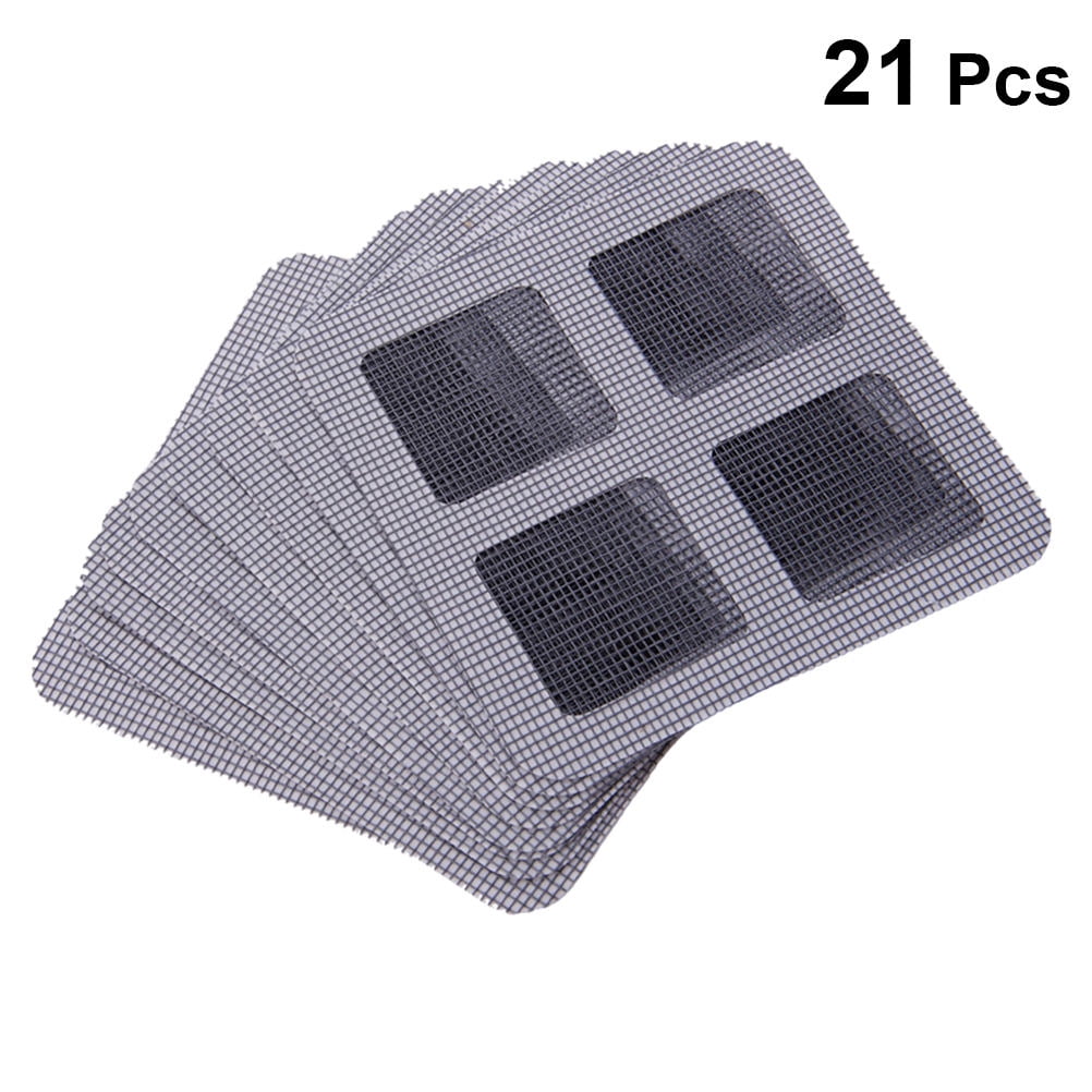 STRANDCHIC 21Pack Self Adhesive for Window Screen Repair Dark Grey ...