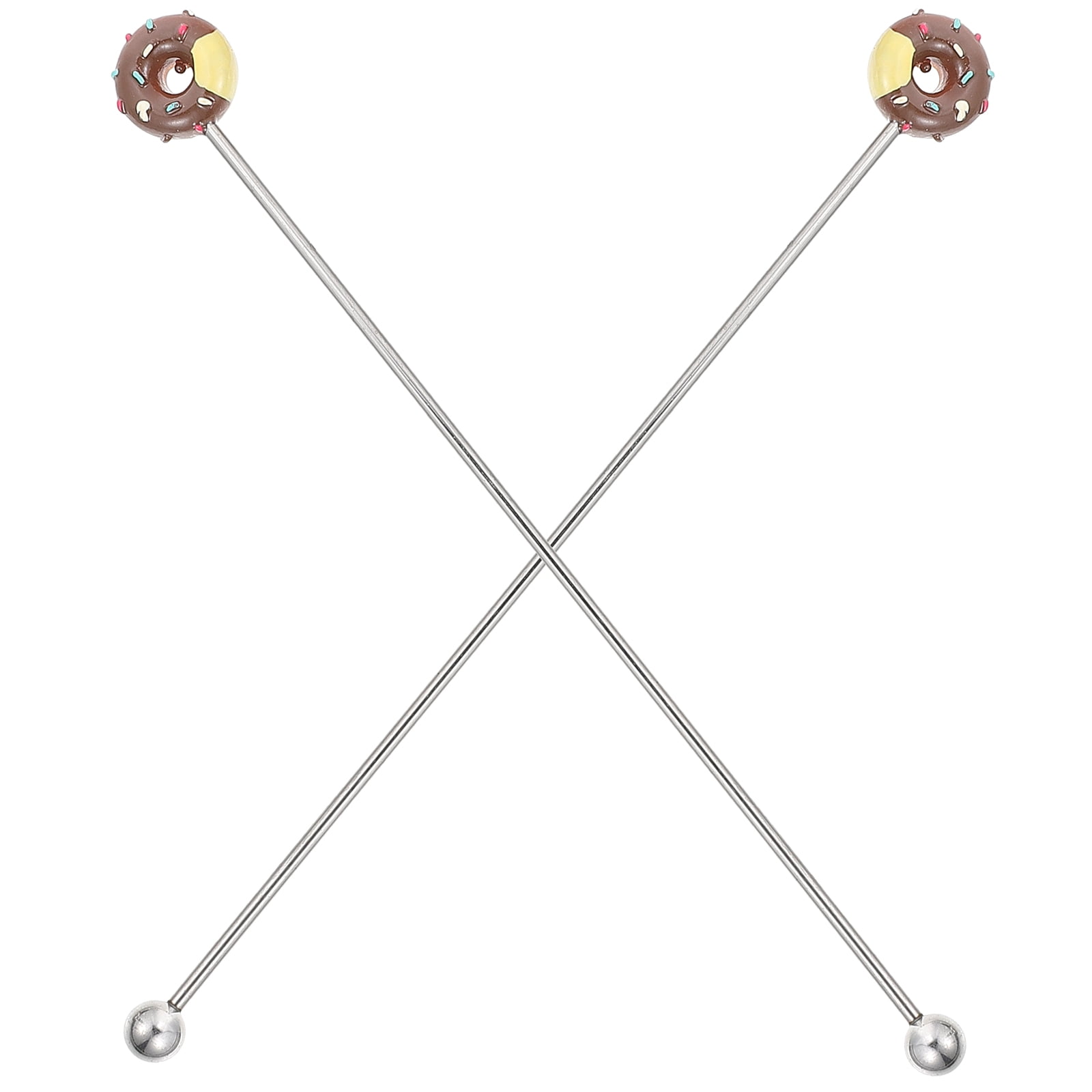 STRANDCHIC 2Pack Coffee Beverage Stir Sticks Multi Color for Adults ...