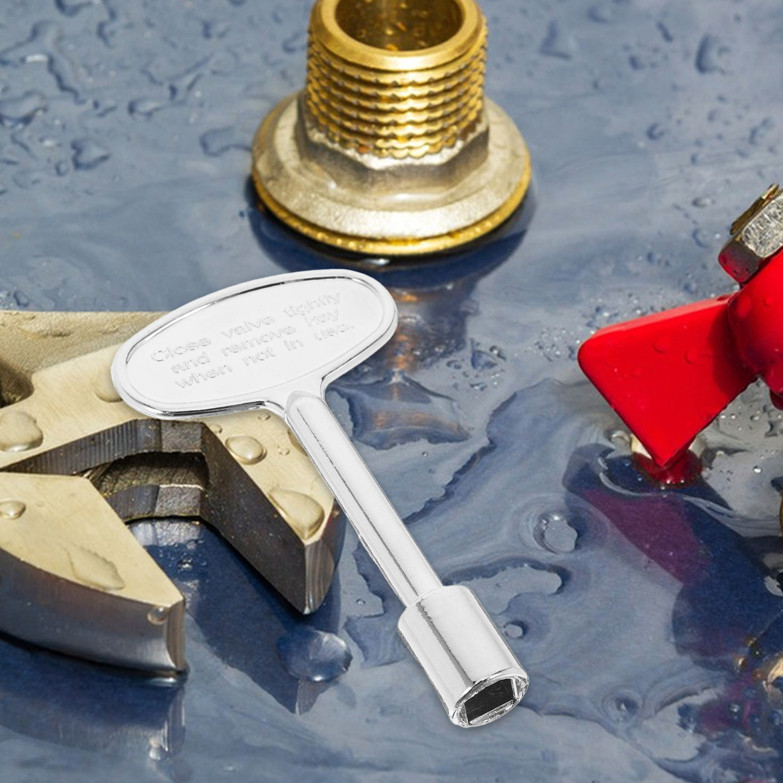 STRANDCHIC Universal Zinc Alloy Gas Valve Key Durable Compact Design ...