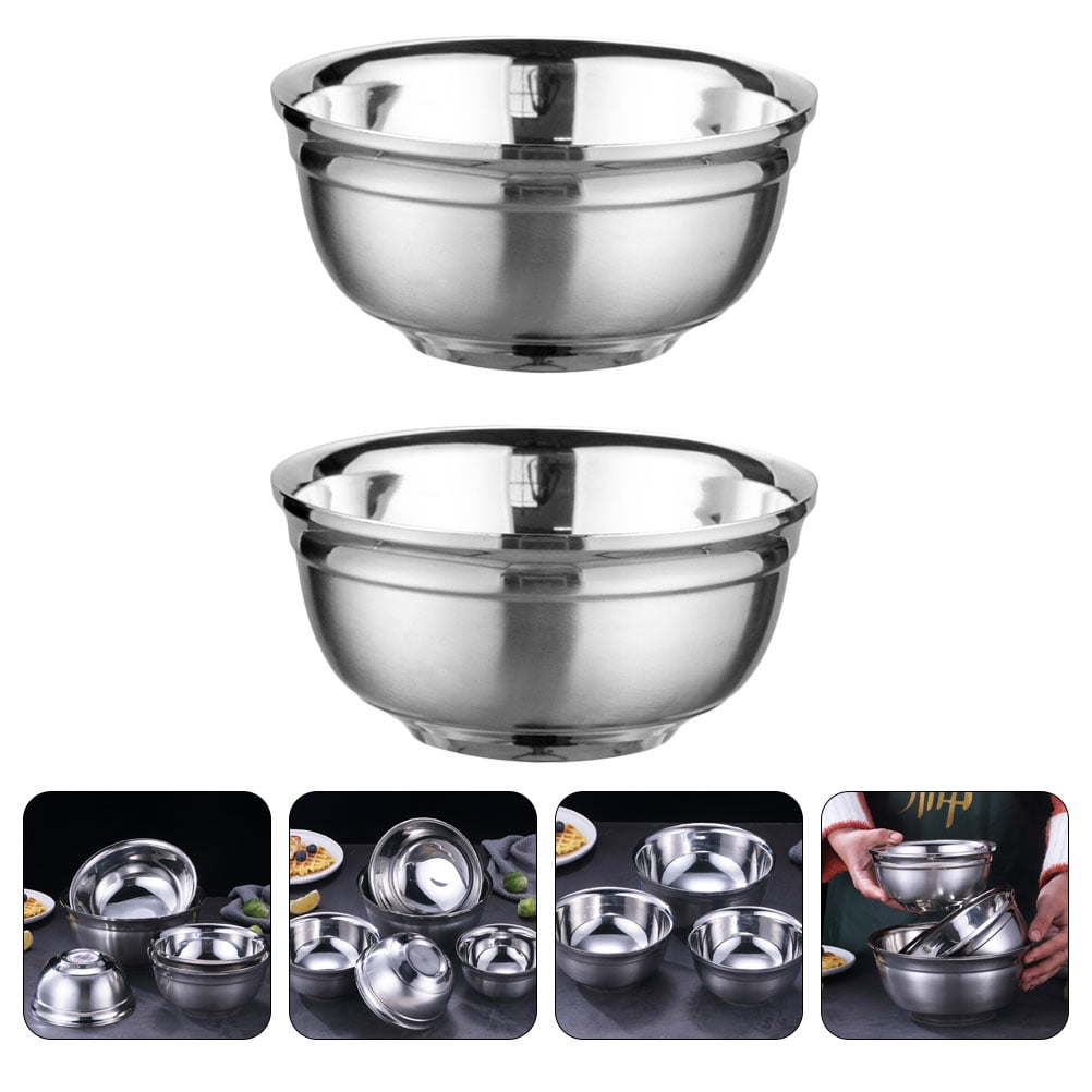 STRANDCHIC 2Pcs Stainless Steel Double Layer Insulated Bowls for ...