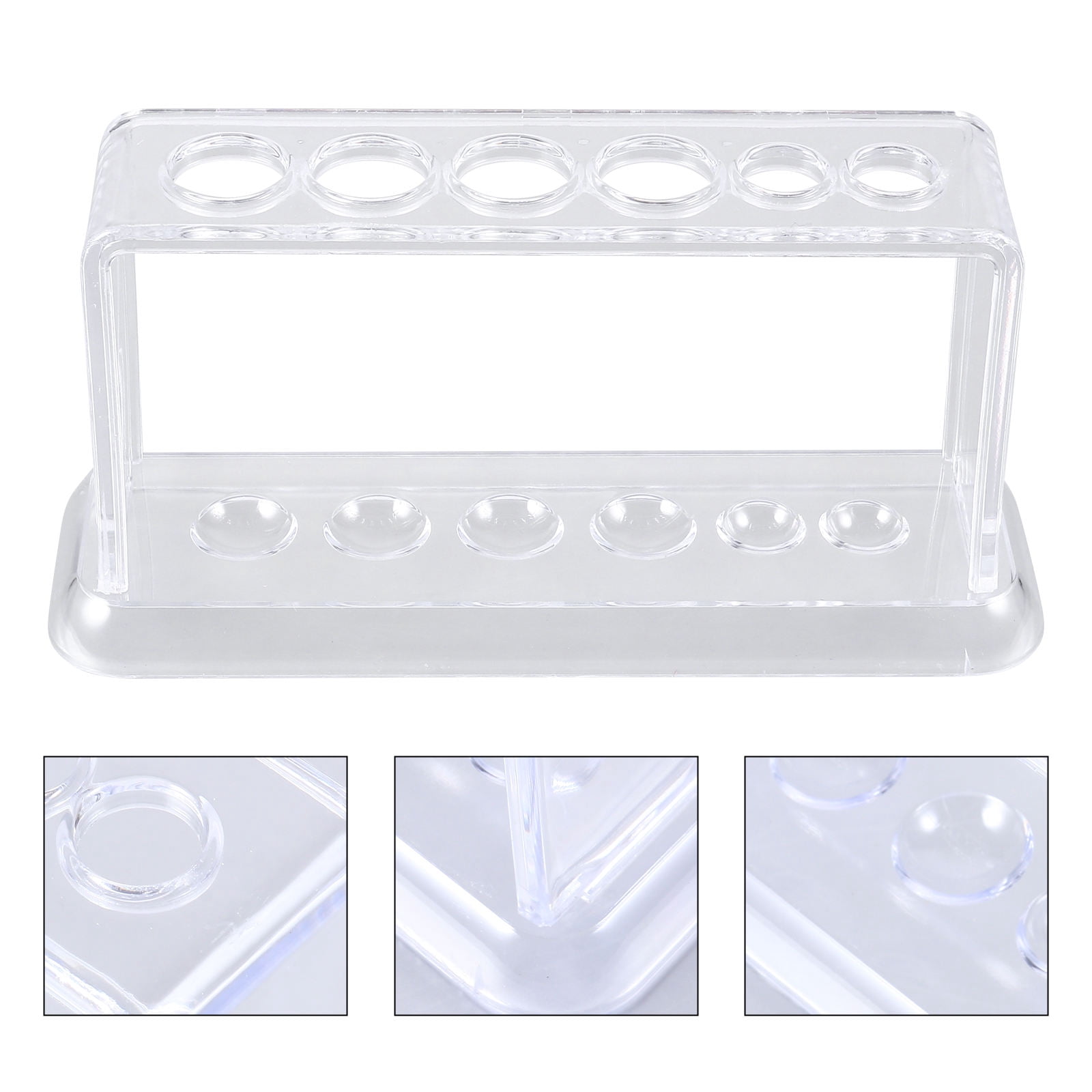 STRANDCHIC 2-Pack Clear Plastic Test Tube Holder Rack with Design for ...