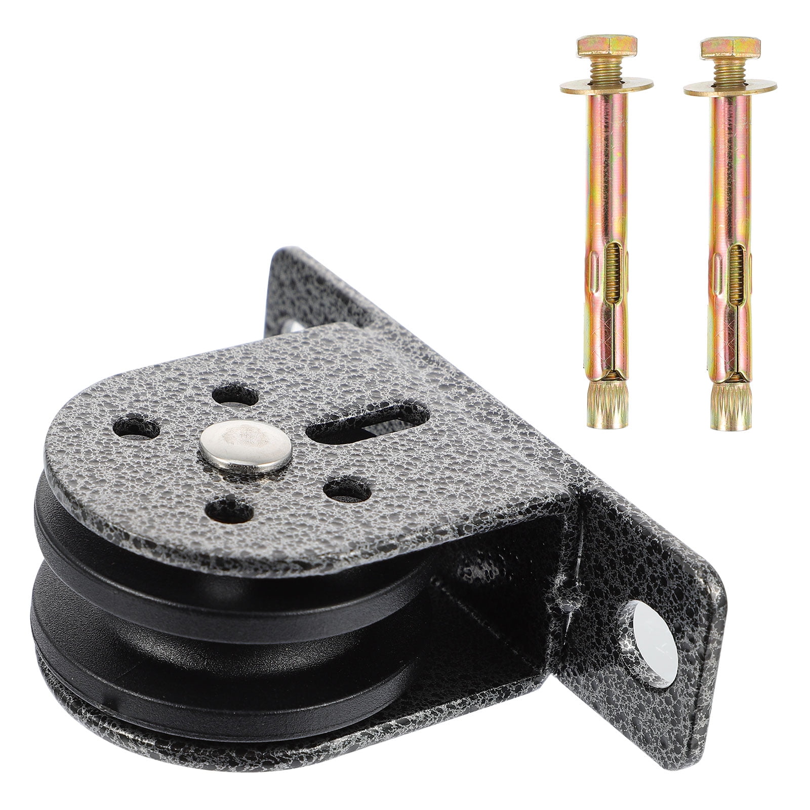 STRANDCHIC 2Pcs Workout Lifting Pulley Black Mute Wheel with Easy ...