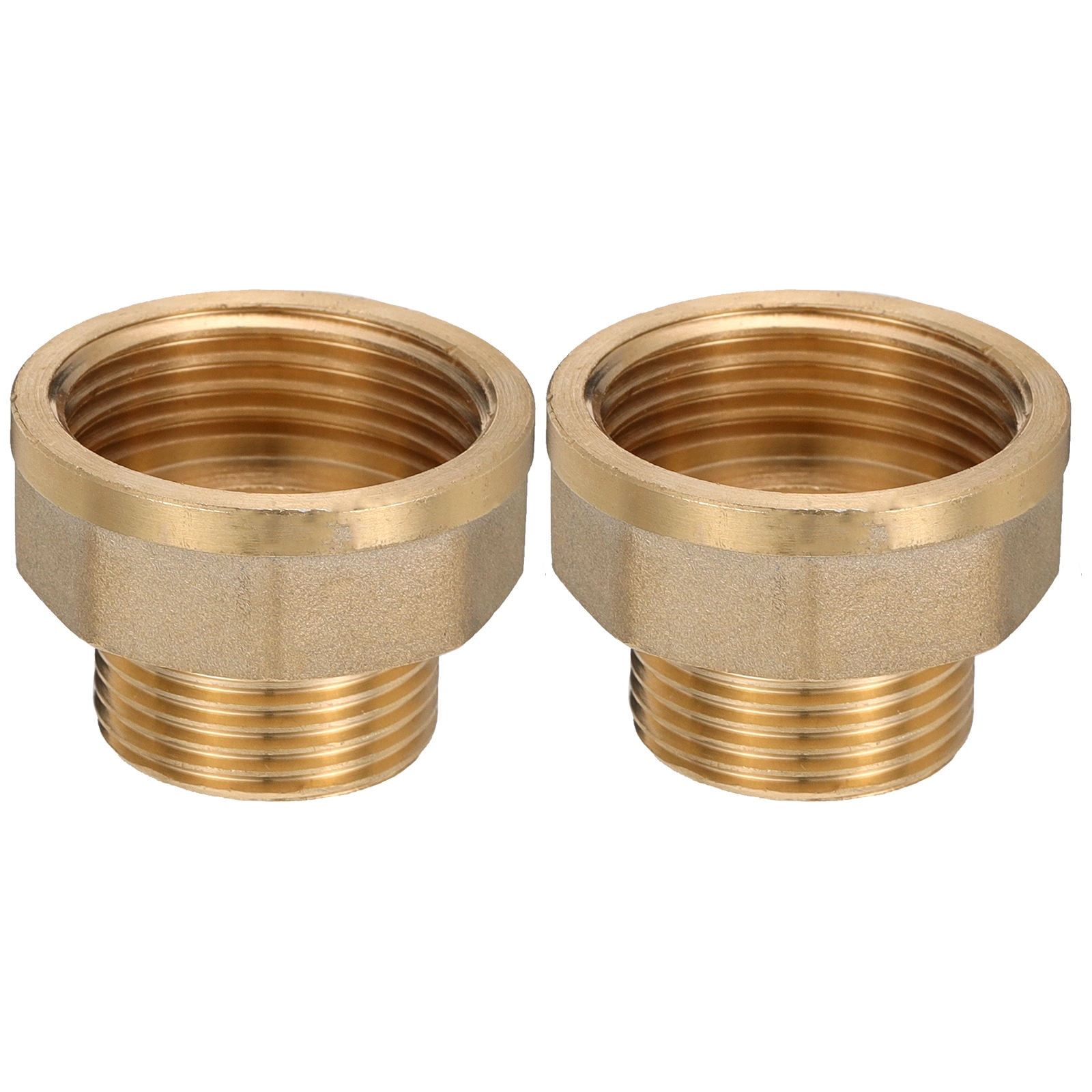 STRANDCHIC 2pcs Brass Threaded Coupler Fittings Leak Free Plumbing ...
