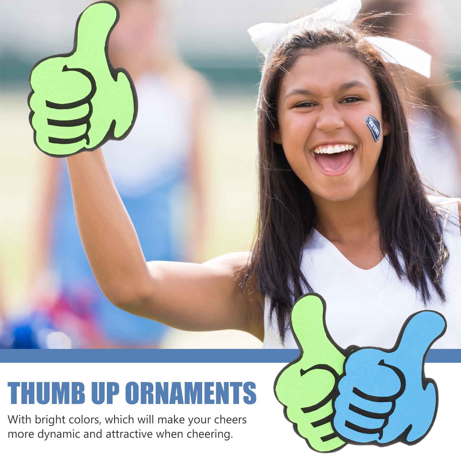 STRANDCHIC 2pcs Mini Foam Fingers Props for Athletic Audience Cheering ...