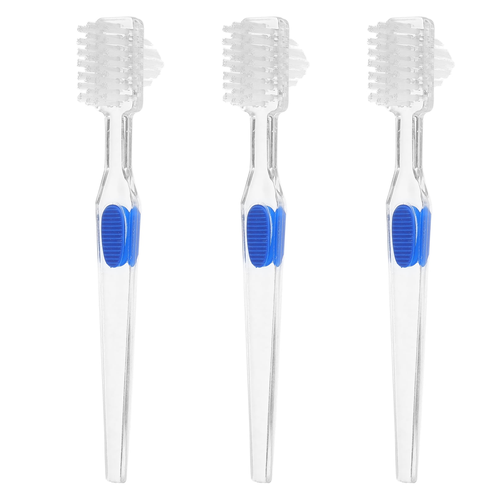 STRANDCHIC 3PCS Dual Cleaning Denture Brush for False Teeth Denture ...