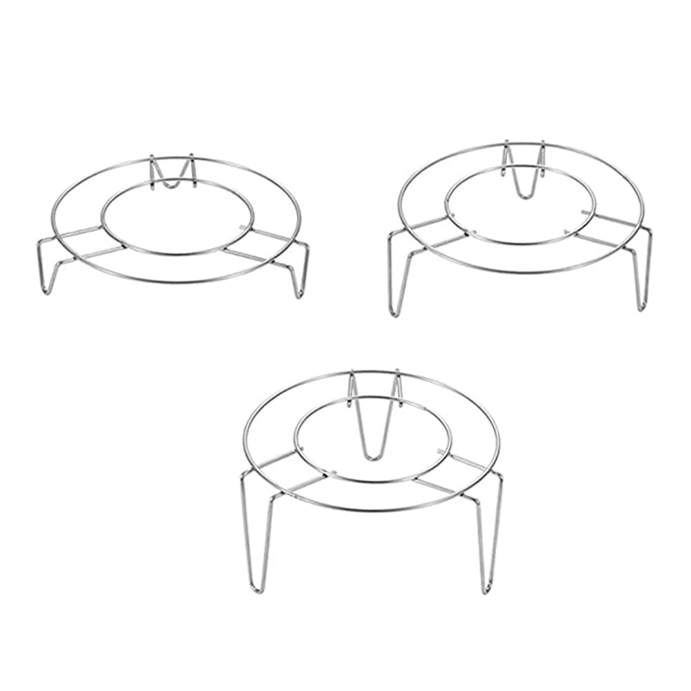 STRANDCHIC 3-Piece Stainless Steel Steaming Rack Set for Kitchen ...
