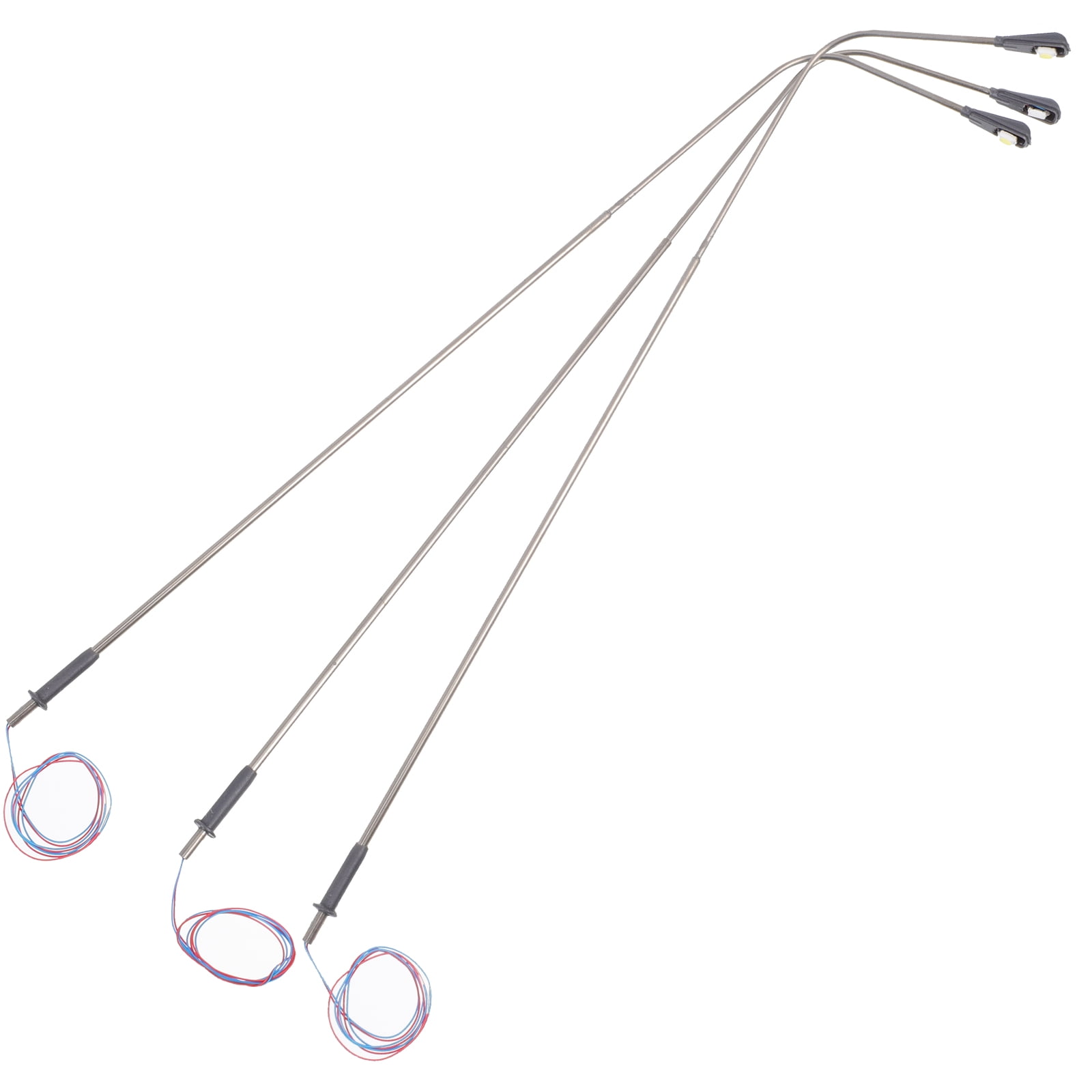 STRANDCHIC 3Pcs Street Light Models Mini Street Lamp 13X0.4X0.2In Metal ...