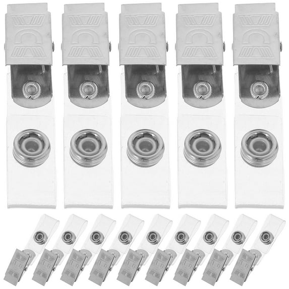 STRANDCHIC 40PCS Badge Lanyard Clips for Event Staff, Badge Holders, ID ...