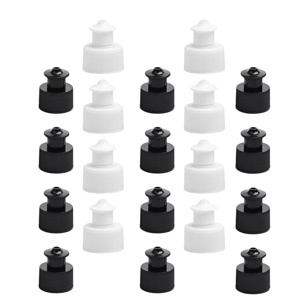 STRANDCHIC 40Pcs Portable Bottle Lids Push Pull Design Replaceable Caps ...