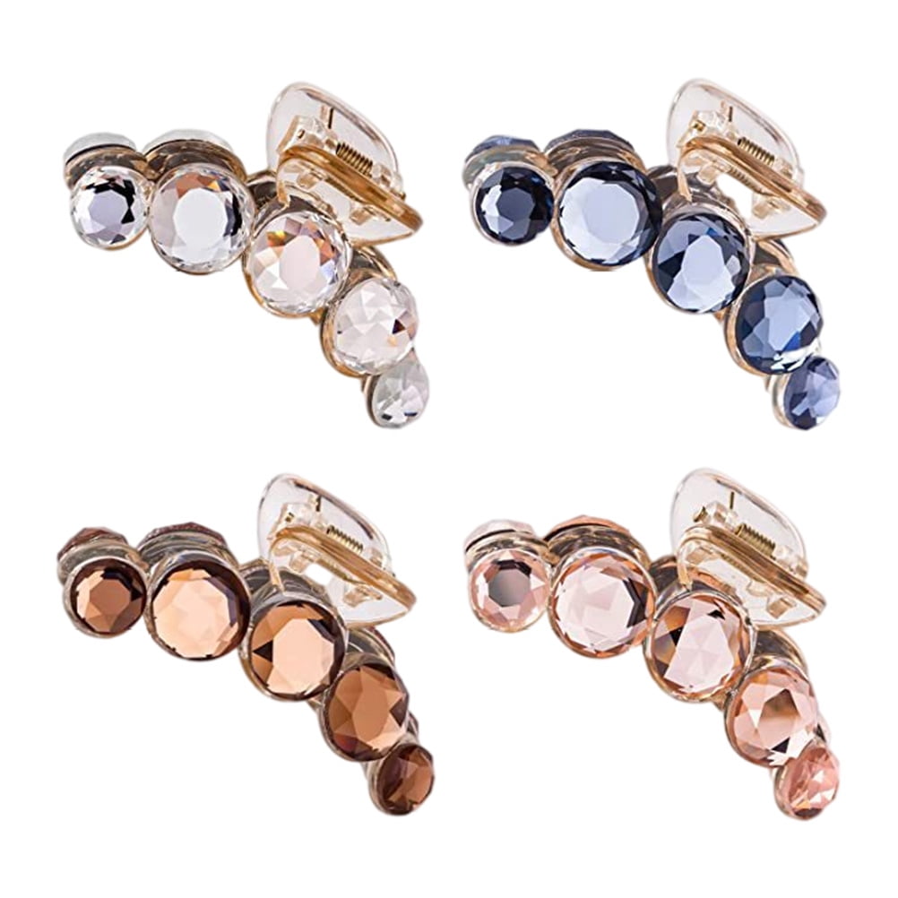 STRANDCHIC 4Pcs Assorted Color Delicate Hair Clamp Ornament Durable ...
