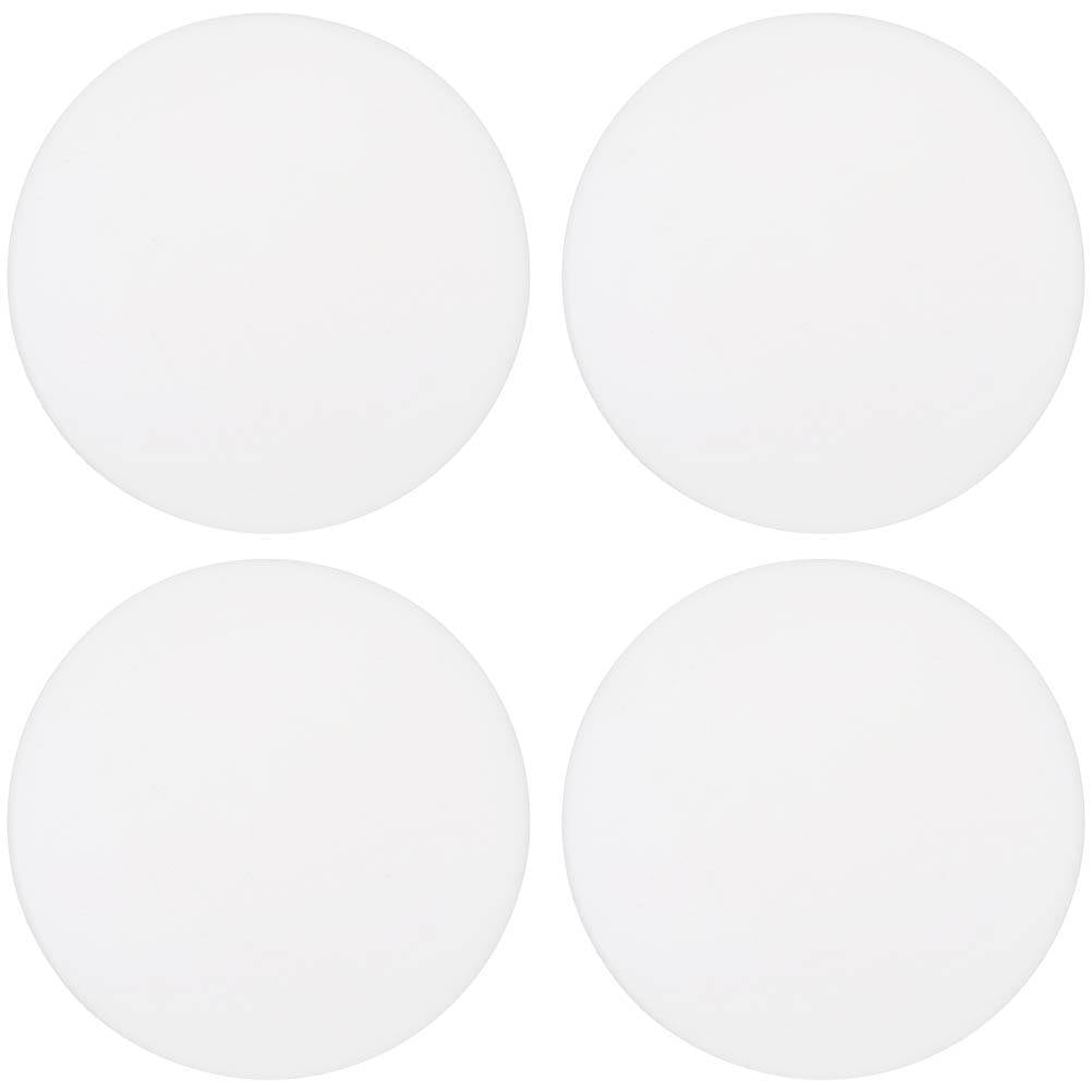 STRANDCHIC 4Pcs White Round Silicone Door Buffer for Wall Surface ...