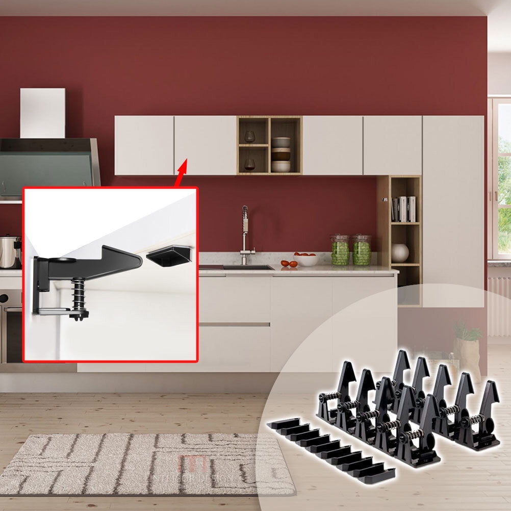 STRANDCHIC 4Set Toddler Proof Cabinet Locks Child Drawer Locks Kitchen ...
