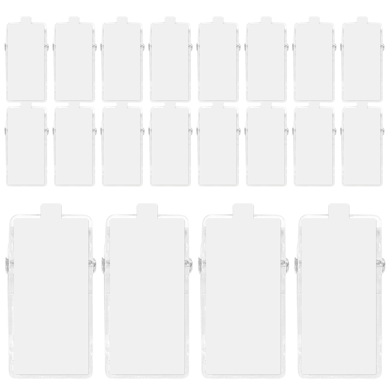STRANDCHIC 50Pcs Adhesive Small Clips for Badge Holder and General ...