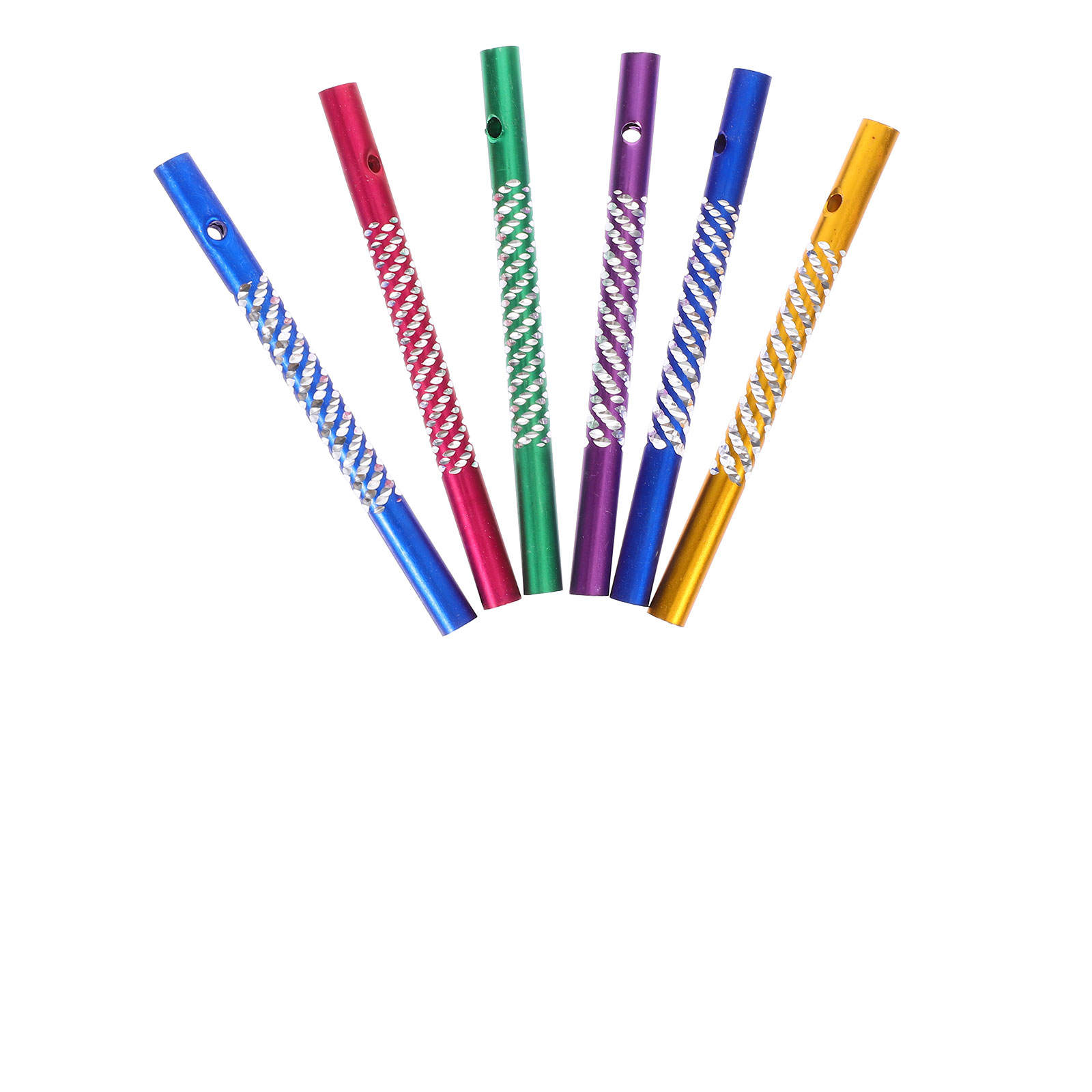 STRANDCHIC 50Pcs Assorted Color Aluminium Wind Chime Tubes for Diy Crafts Home Decoration 1.6X0 ...