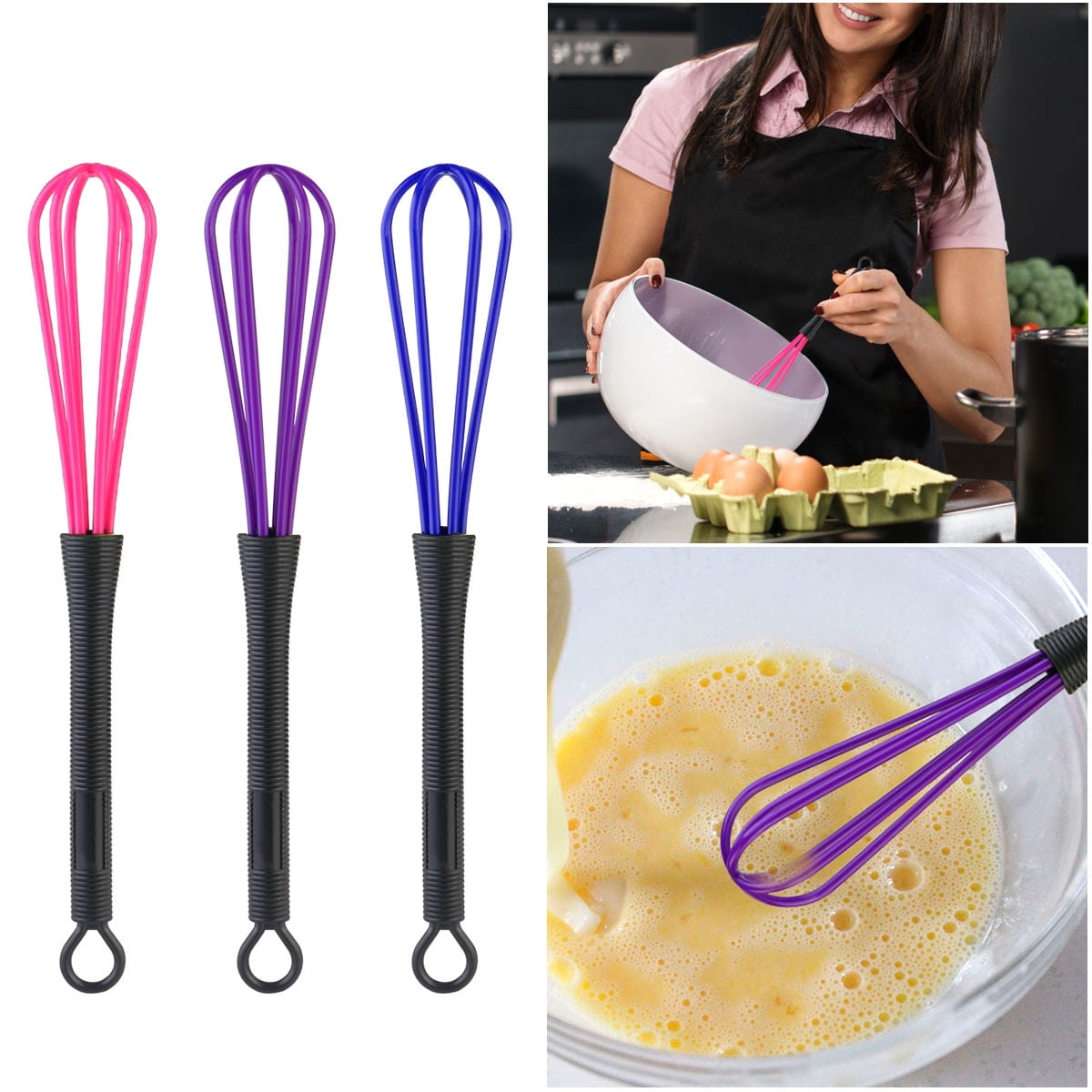 STRANDCHIC 5Pcs Plastic Hair Color Whisks with Hooks Assorted Colors ...